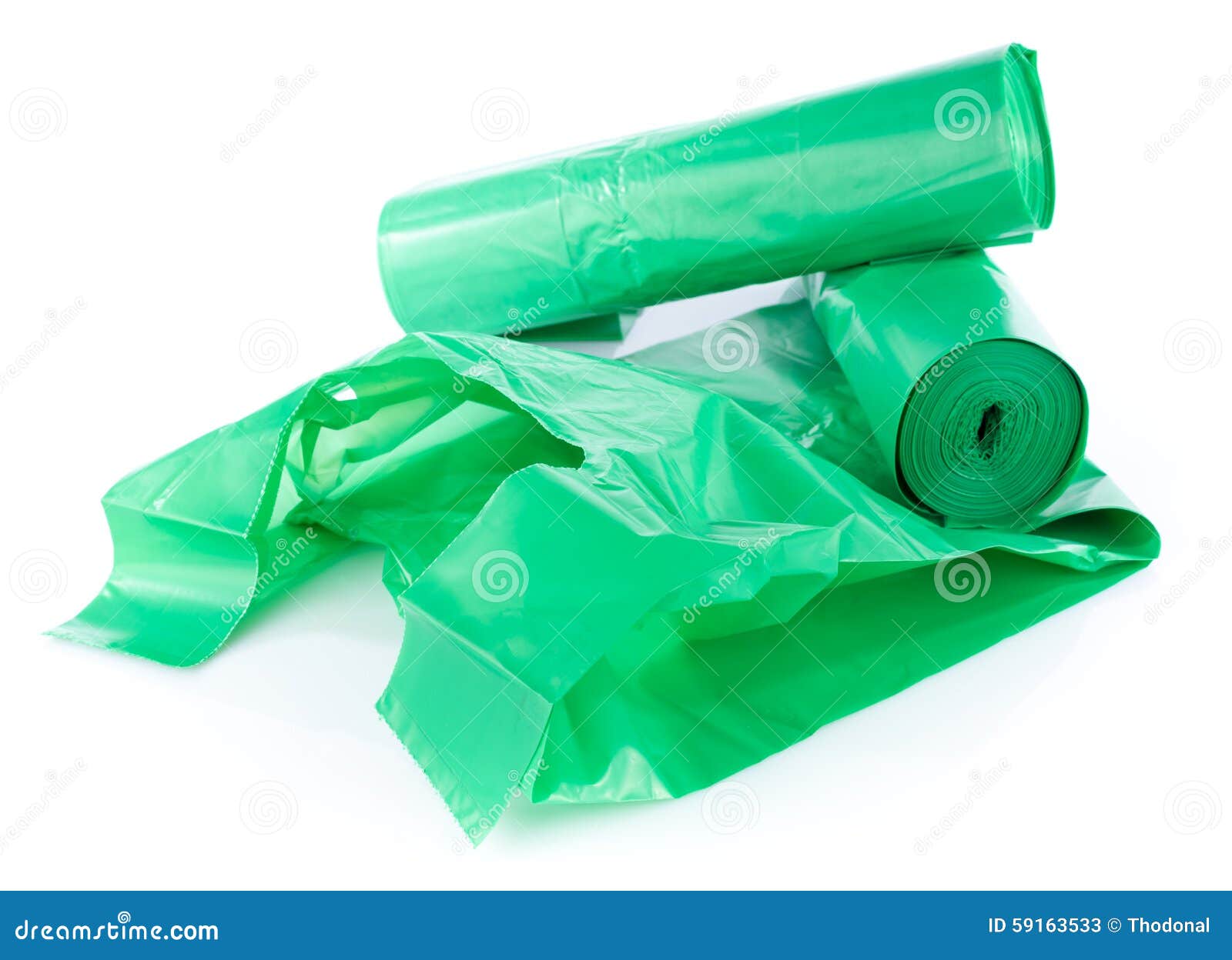 Green garbage bags stock image. Image of white, garbage - 59163533