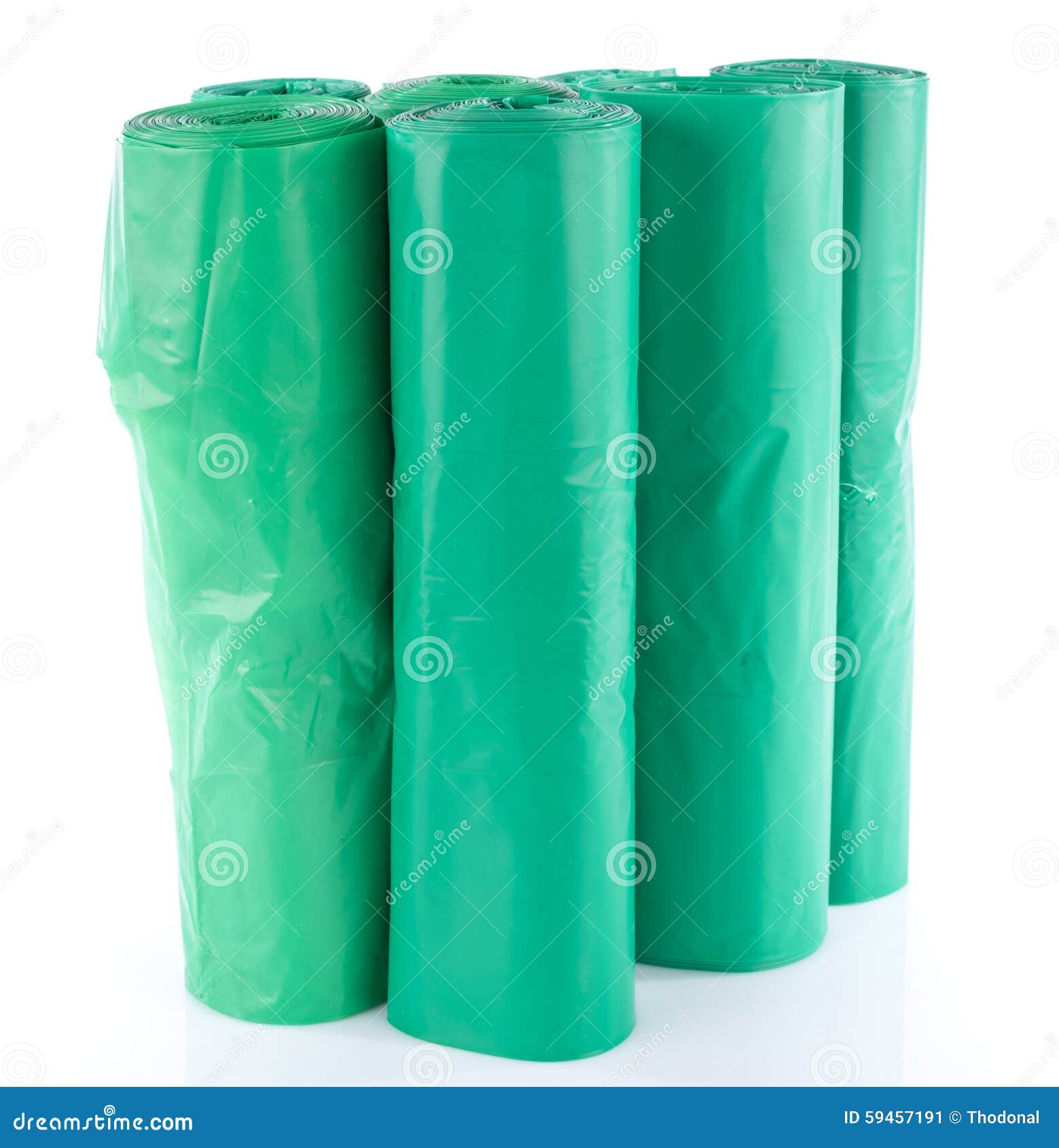 Green garbage bags stock image. Image of trash, polyethylene - 59457191