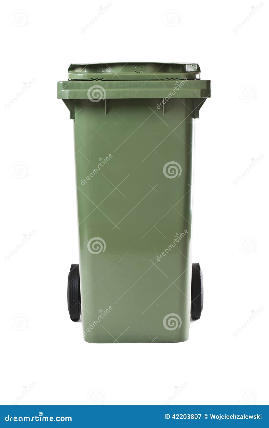 Green garbage bin stock image. Image of people, green - 42203807
