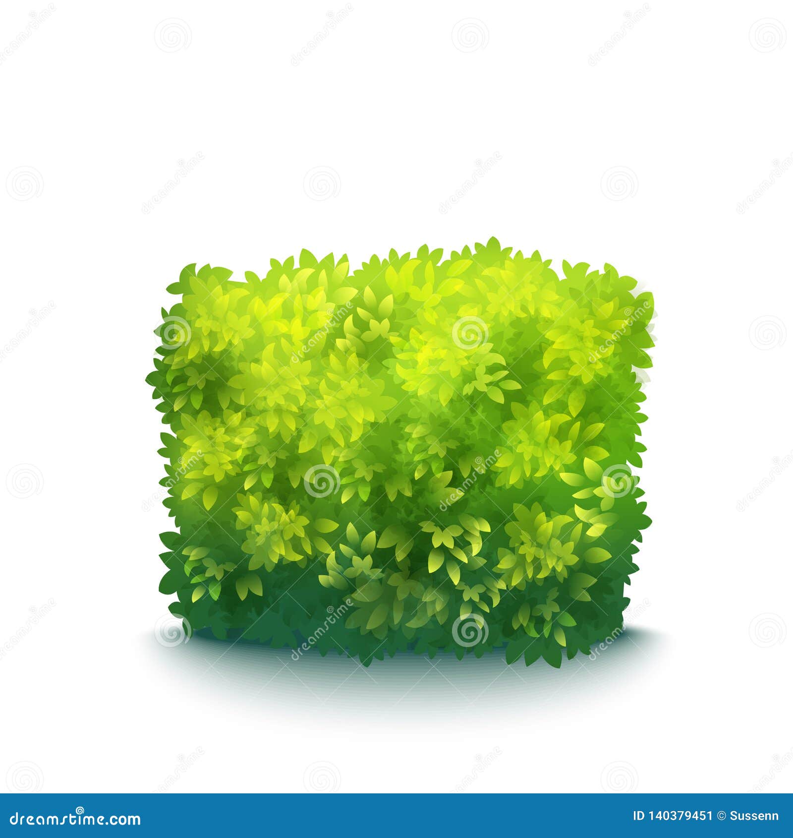 Green Garden Hedge stock illustration. Illustration of fence - 140379451