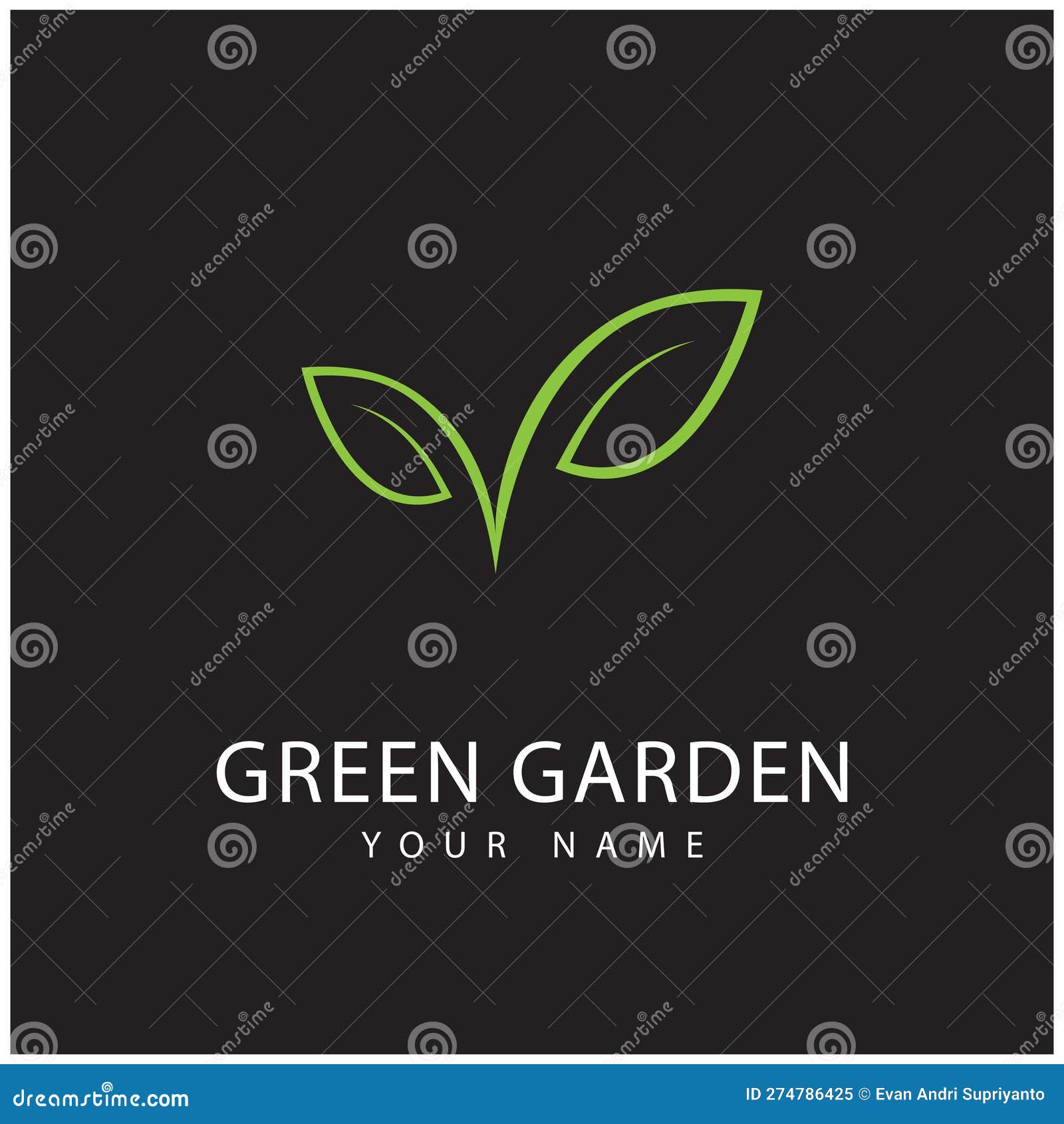 Green Garden Logo Vector and Symbol Stock Vector - Illustration of tree ...