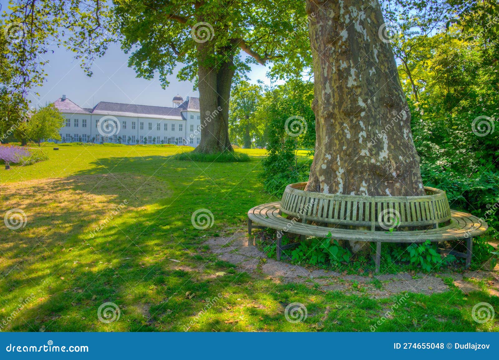 Green Gardens at Gr??sten Palace in Denmark Stock Photo - Image of lake ...