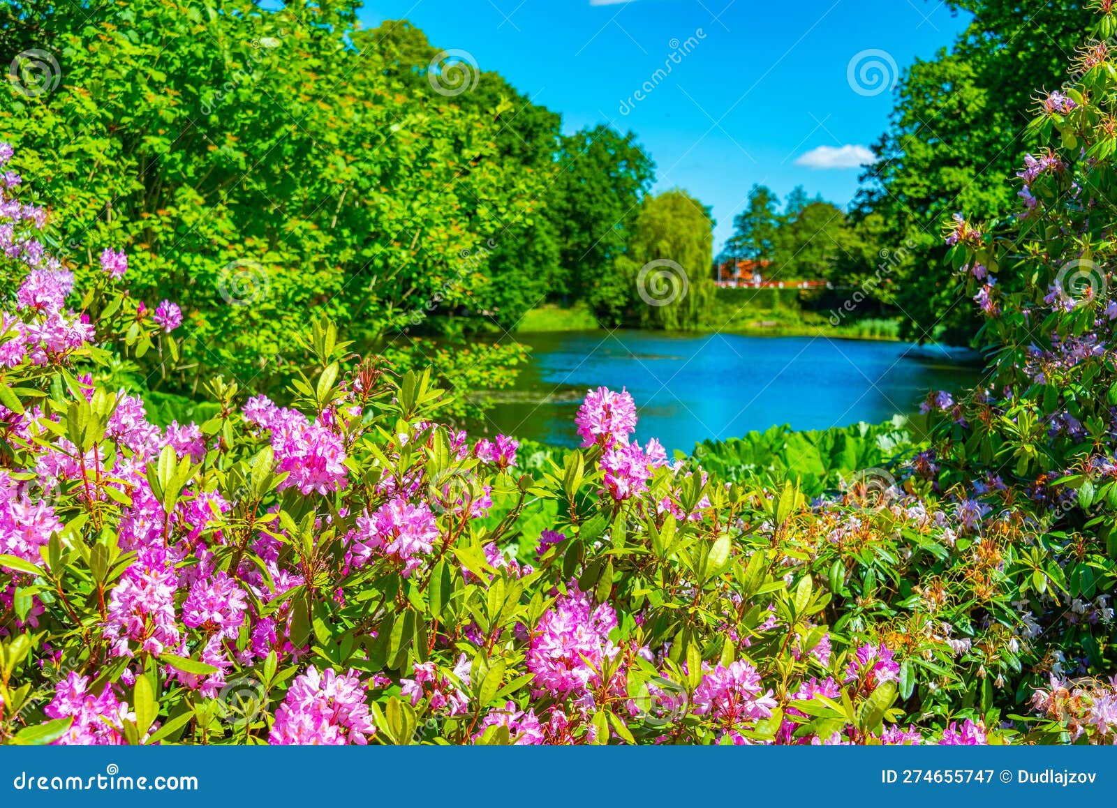 Green Gardens at Gr??sten Palace in Denmark Stock Image - Image of lake ...