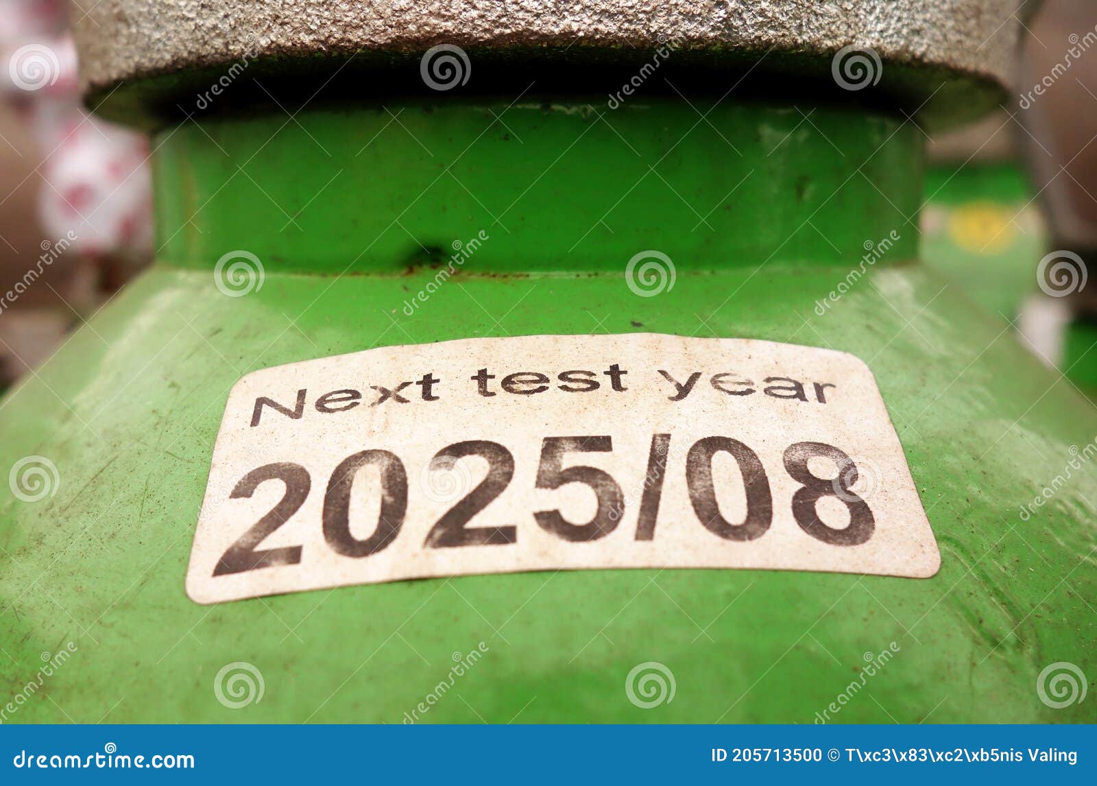 Green Gas Cylinders in Warehouse Storage Stock Photo - Image of ...