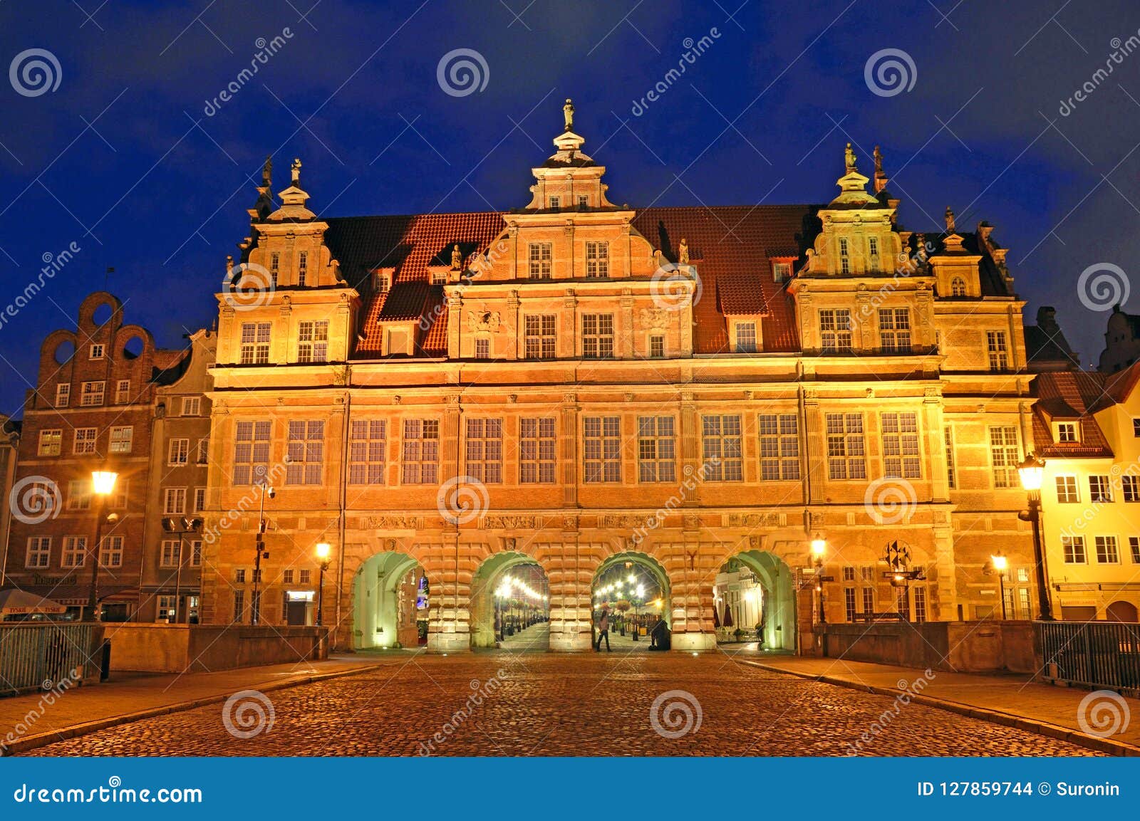 Green Gate stock photo. Image of landmark, building - 127859744