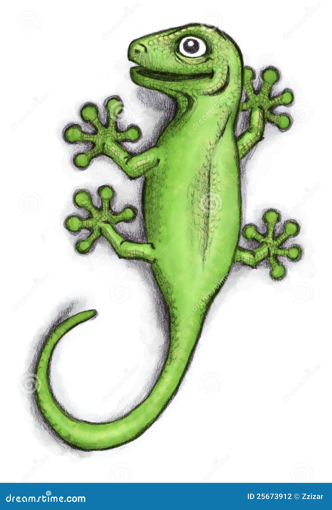 Green Gecko Cartoon For You Design Stock Photo | CartoonDealer.com ...