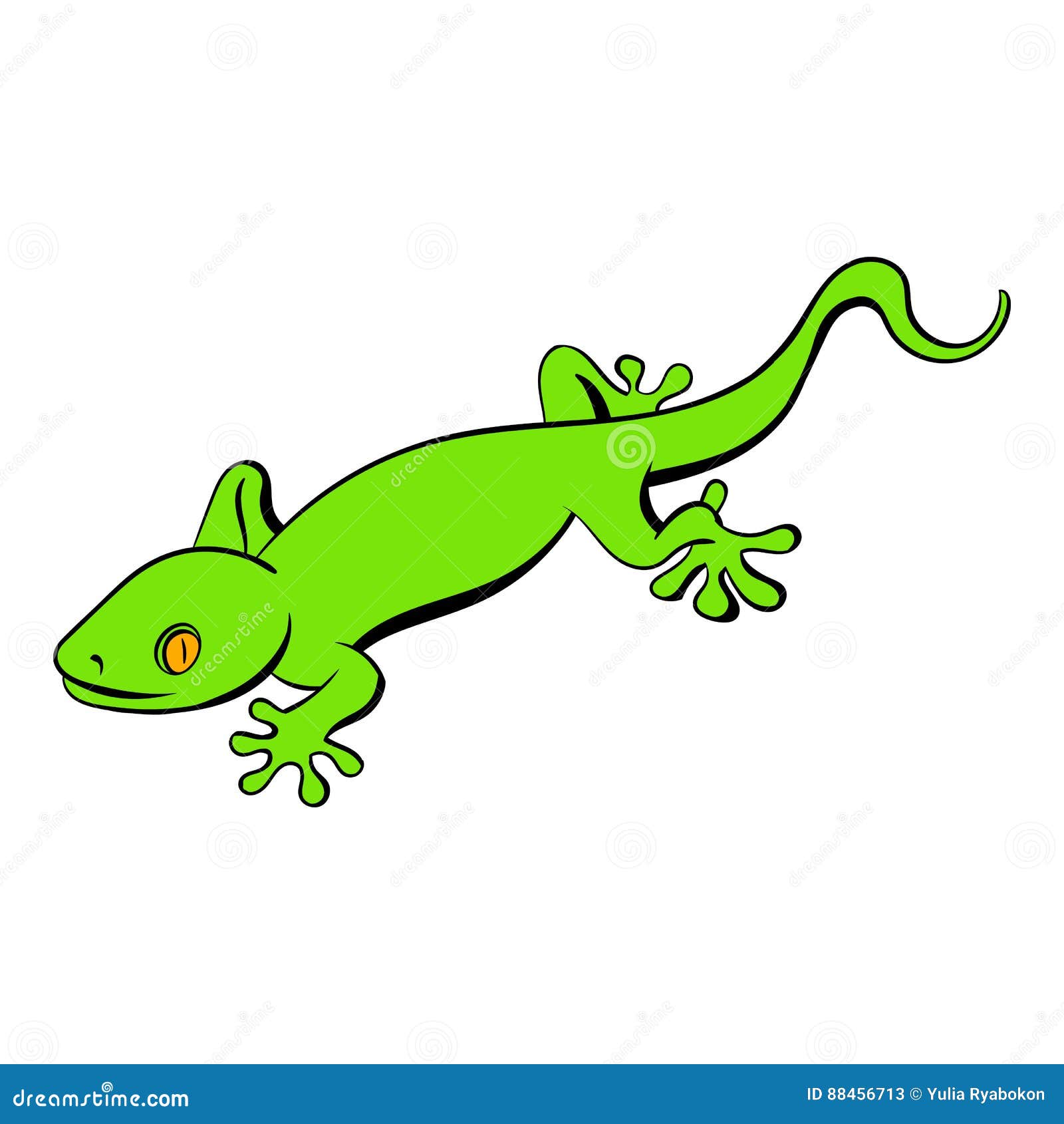 Green Gecko Cartoon For You Design Stock Photo | CartoonDealer.com ...
