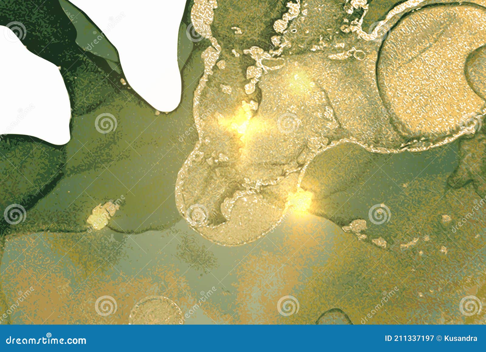 Green Geode or Marble Pattern with Golden Dust Stock Image - Image of ...