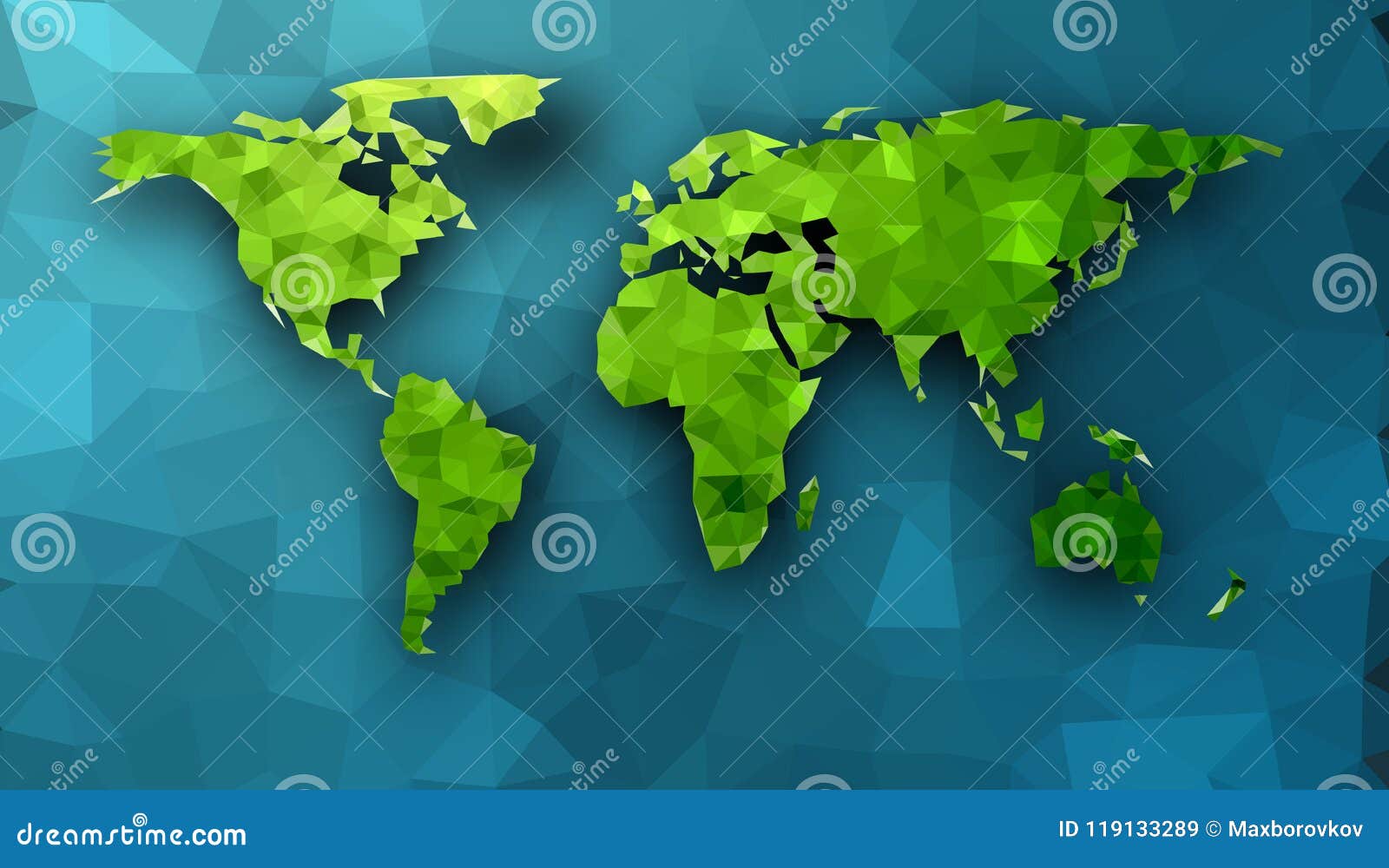 Green Geometric Abstract World Map. Stock Vector - Illustration of ... Green Geometric Abstract World Map. Stock Vector - Illustration of ...