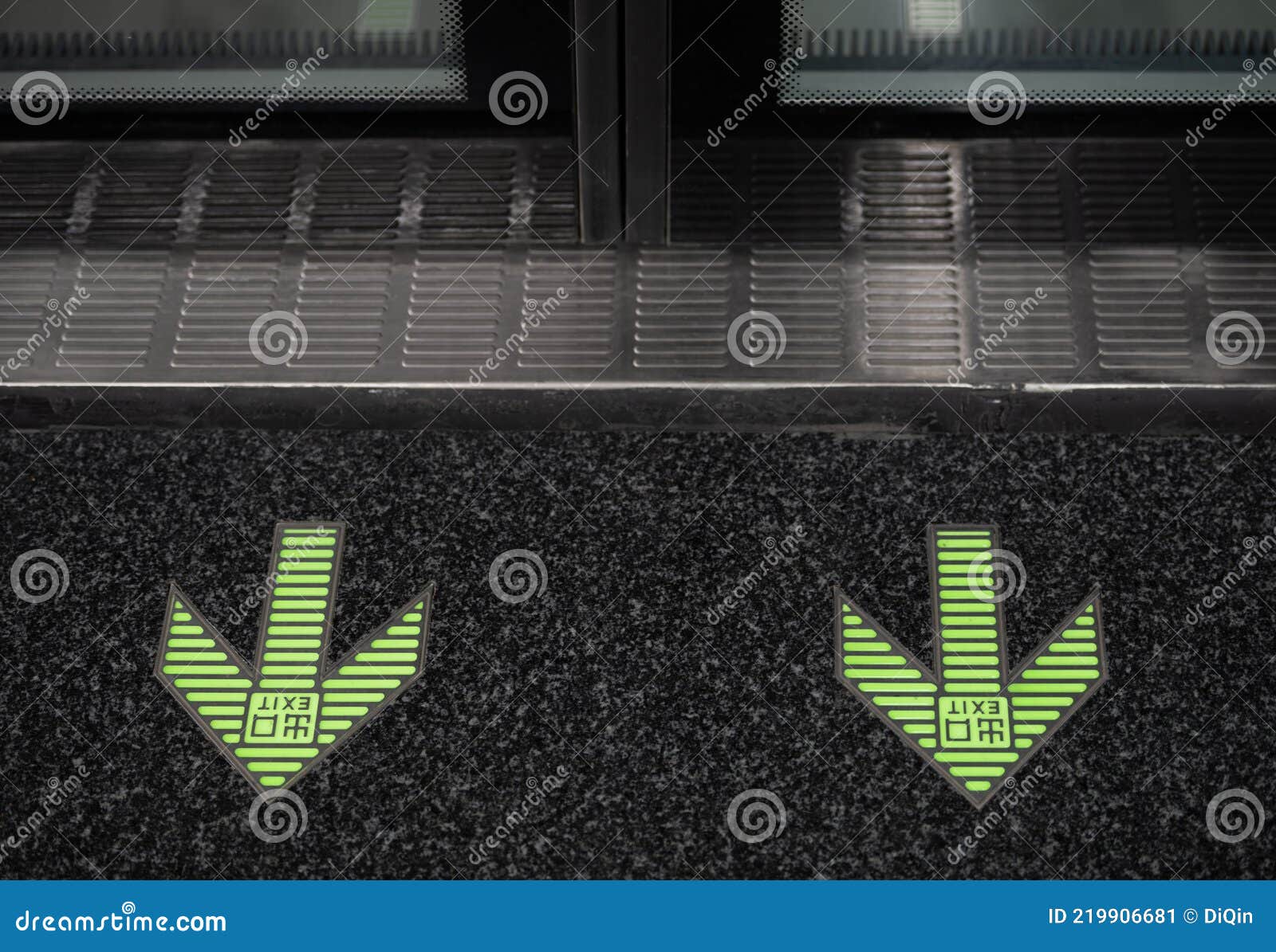 Get Off Sign in the Front of Subway Door Stock Image - Image of modern ...