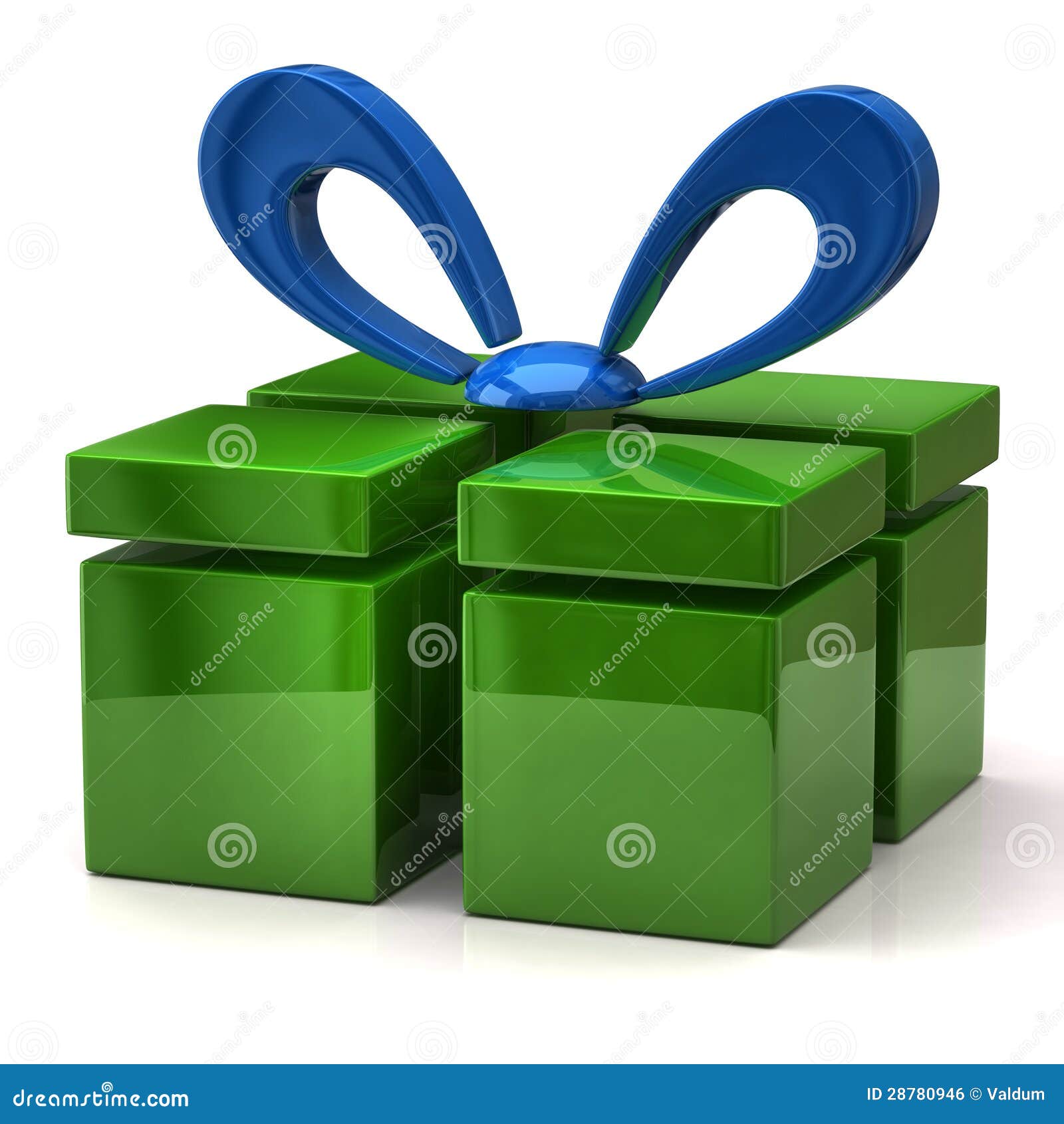Green gift stock illustration. Illustration of decoration - 28780946