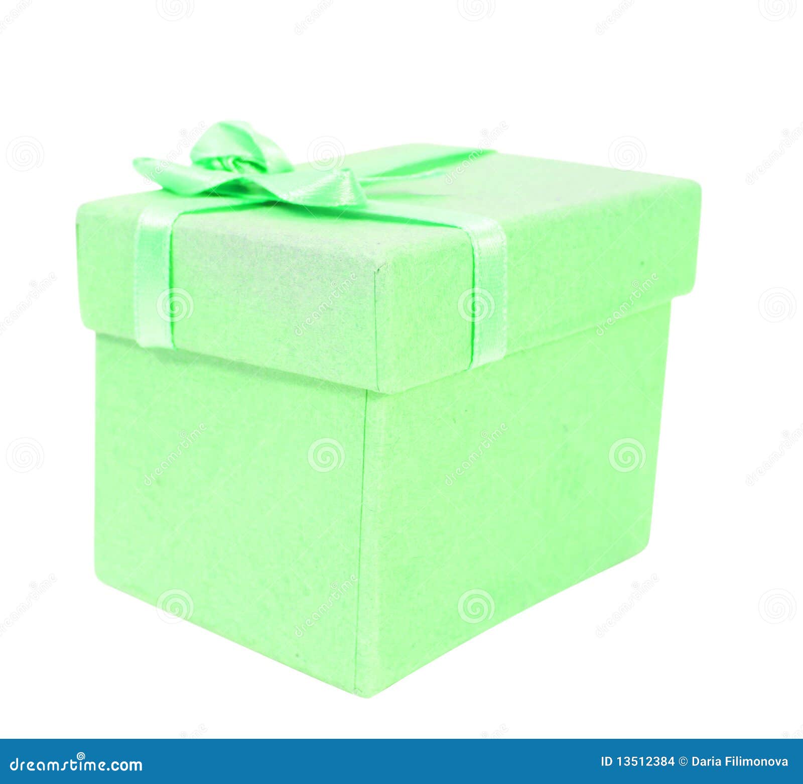 Green gift box stock photo. Image of decorative, greeting - 13512384