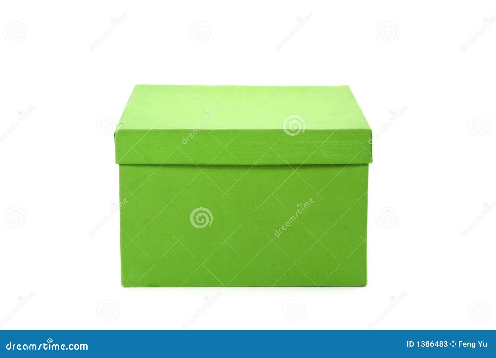 Green gift box stock image. Image of retail, cardboard - 1386483