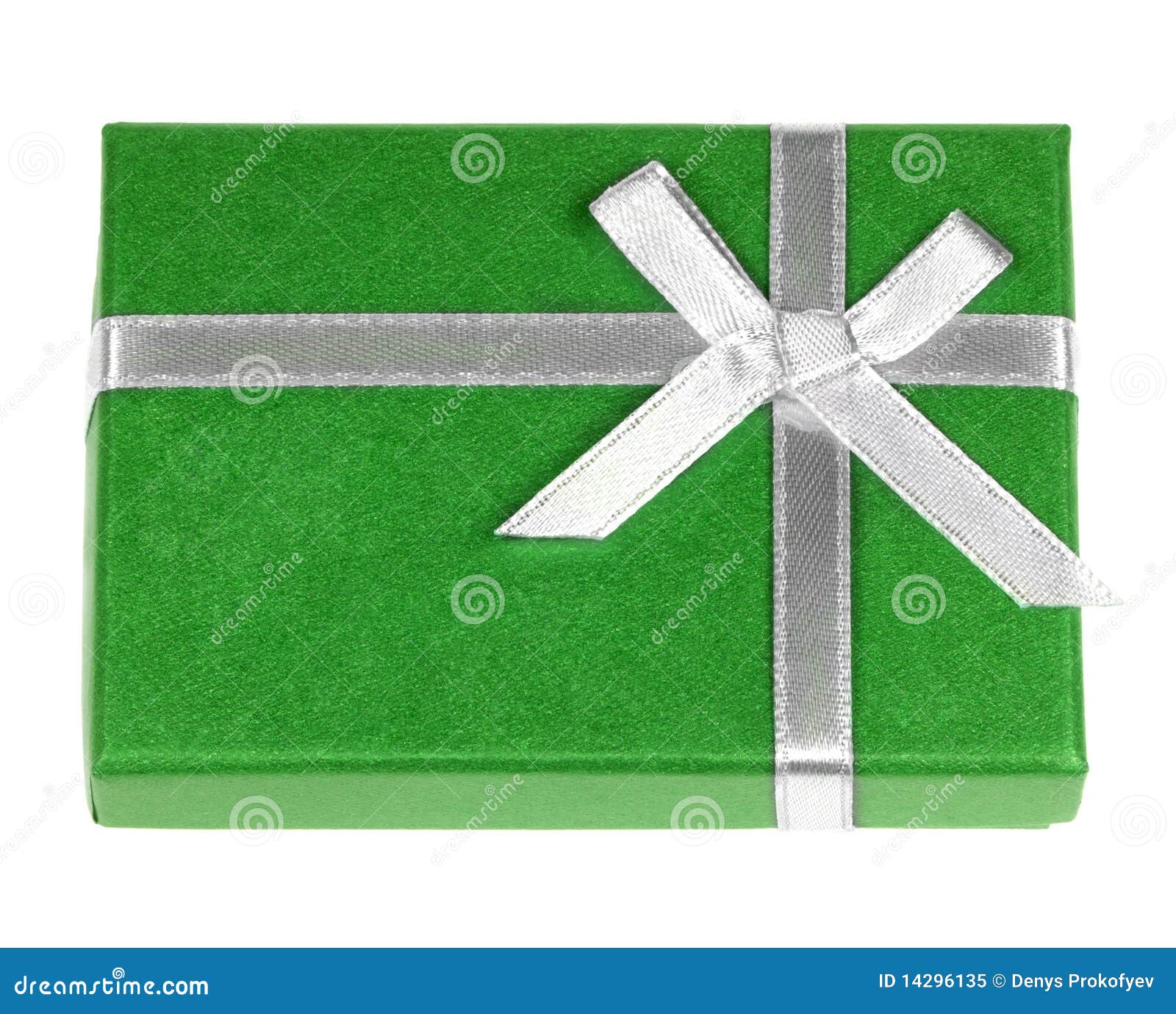 Green gift box stock image. Image of ornate, isolated - 14296135