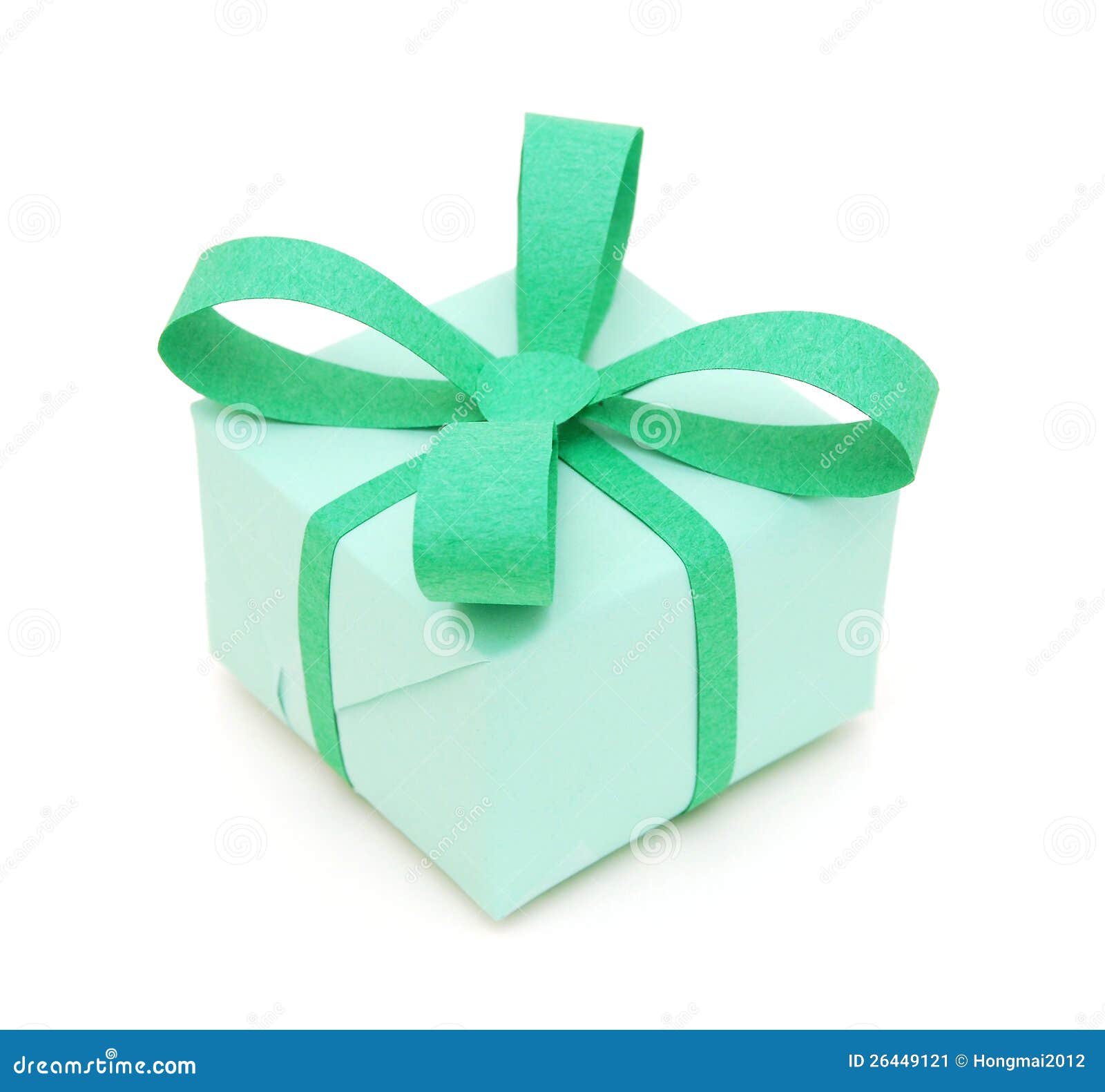 Green gift box stock image. Image of season, holiday - 26449121