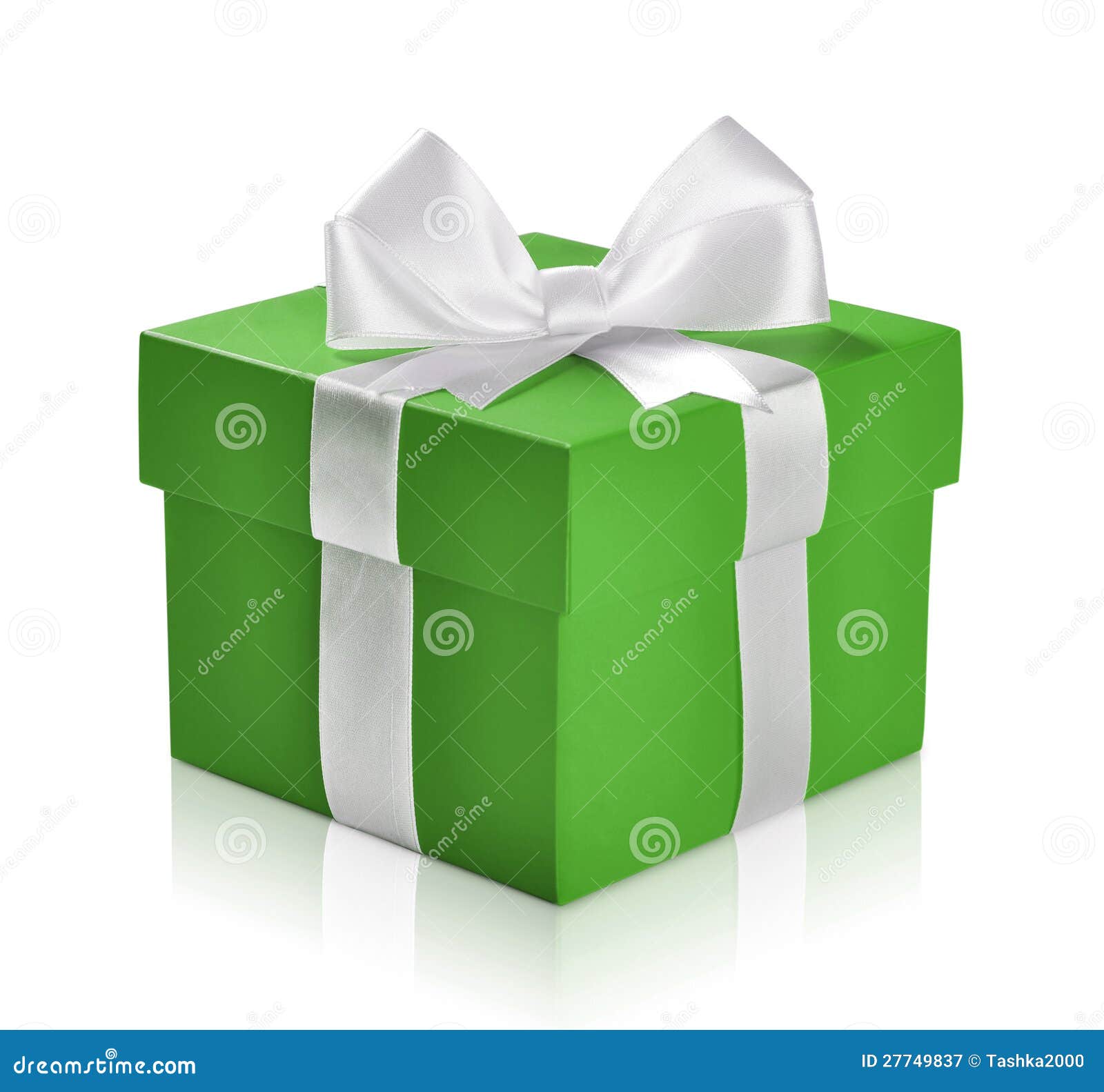 Green gift box stock image. Image of green, valentine - 27749837