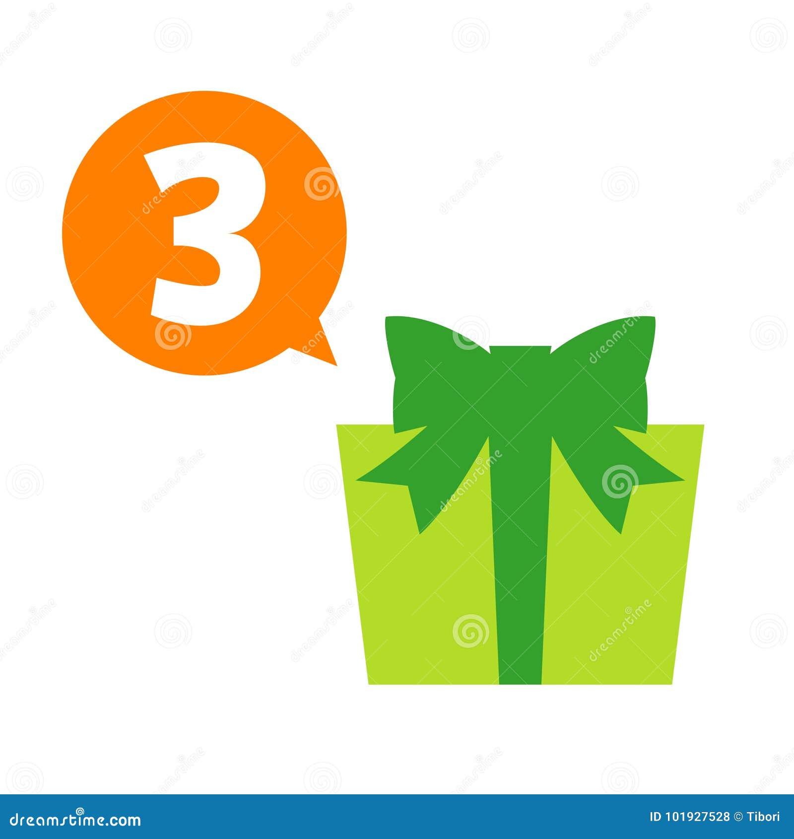 Gift Box, Three, Illustration Stock Illustration - Illustration of ...