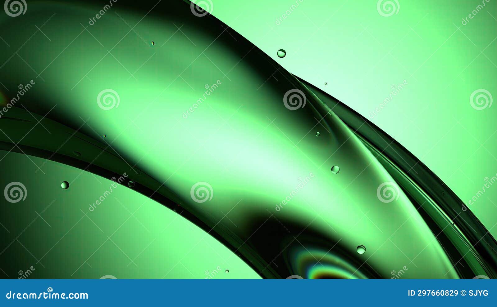 Green Glass Refreshing Clear Refraction and Reflection Elegant Modern ...