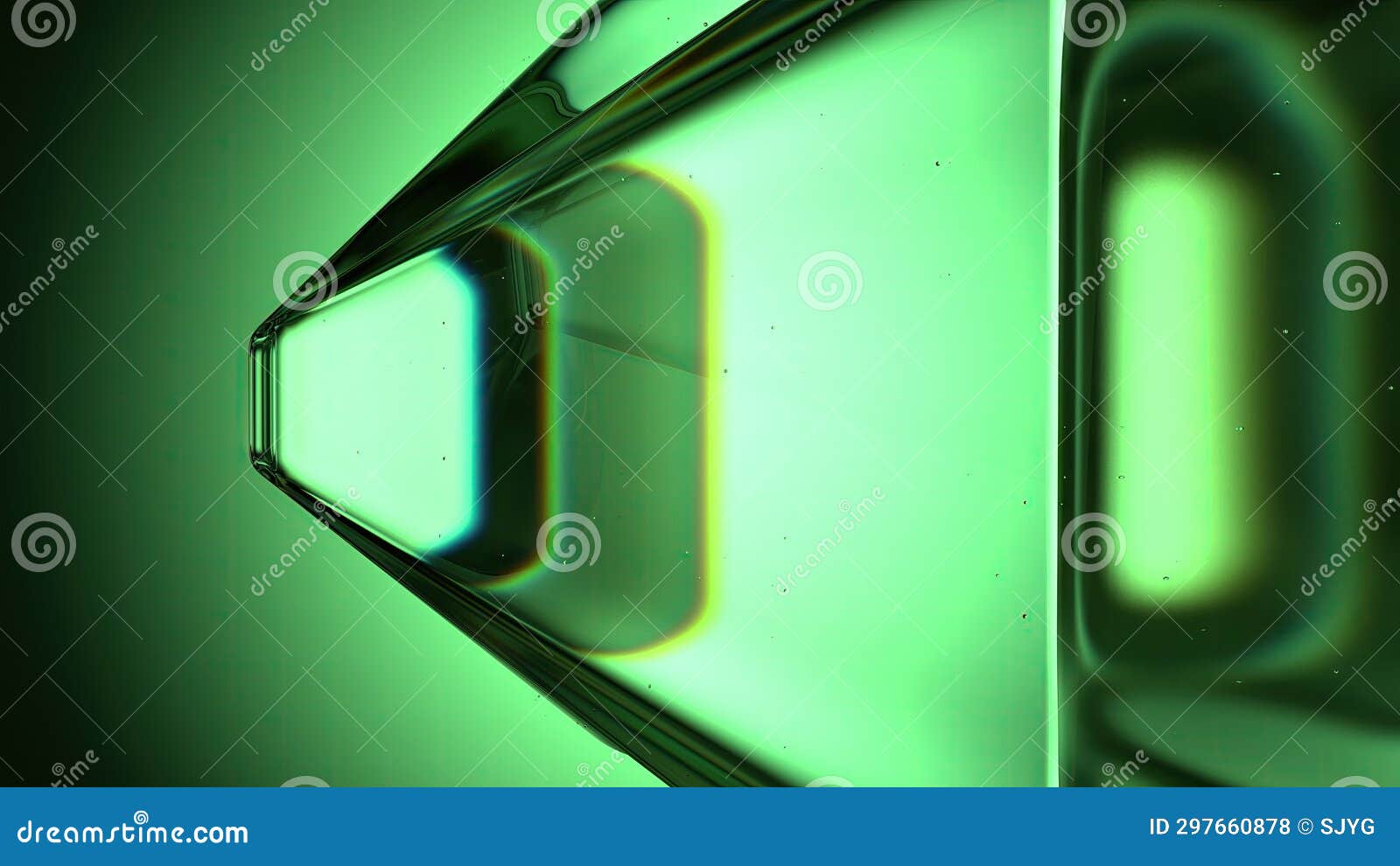 Green Glass Refreshing Transparent Refraction and Reflection Elegant ...
