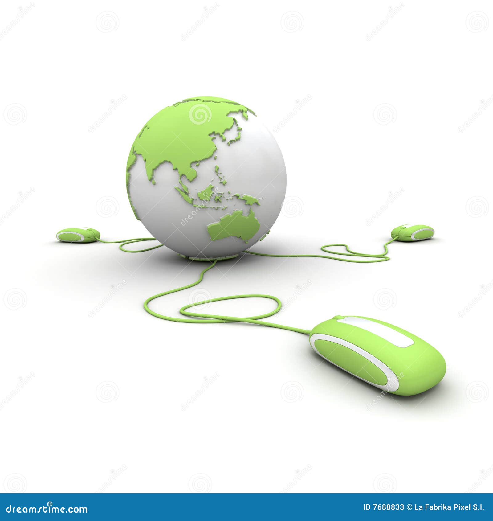 Green global communication stock illustration. Illustration of ...