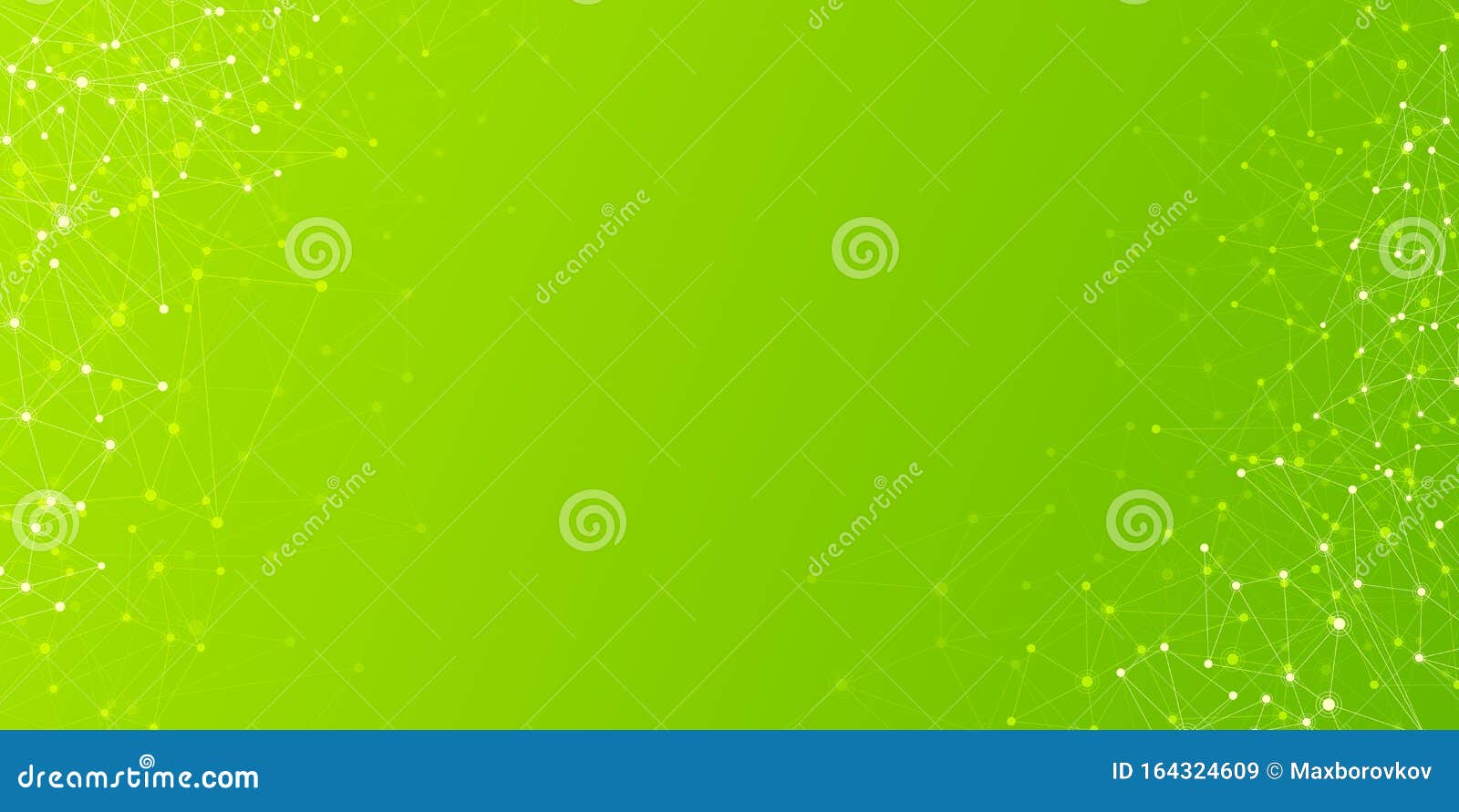 Green Global Communications Background with Abstract Network Stock ...