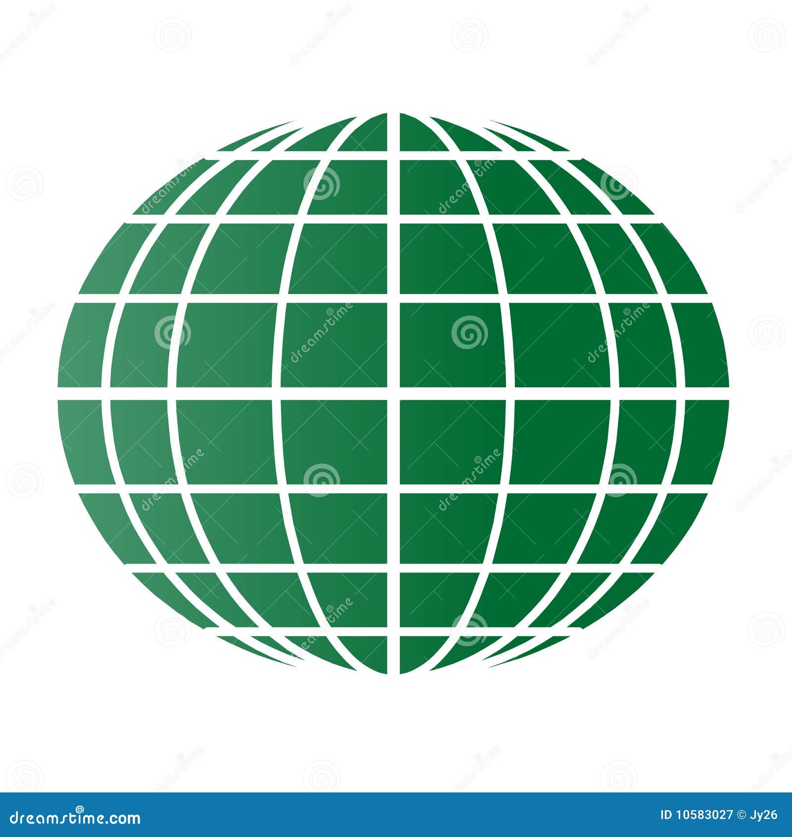Green globe stock vector. Illustration of button, earth - 10583027