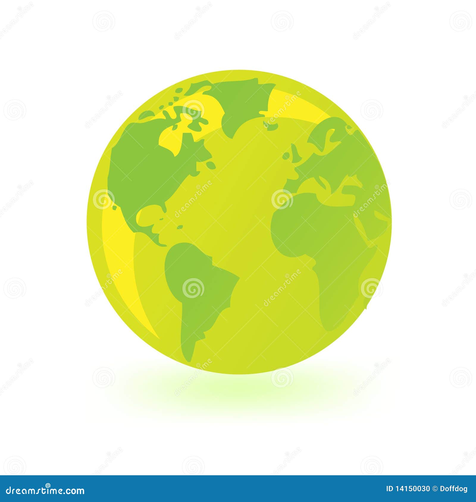 Green globe. stock vector. Illustration of continent - 14150030