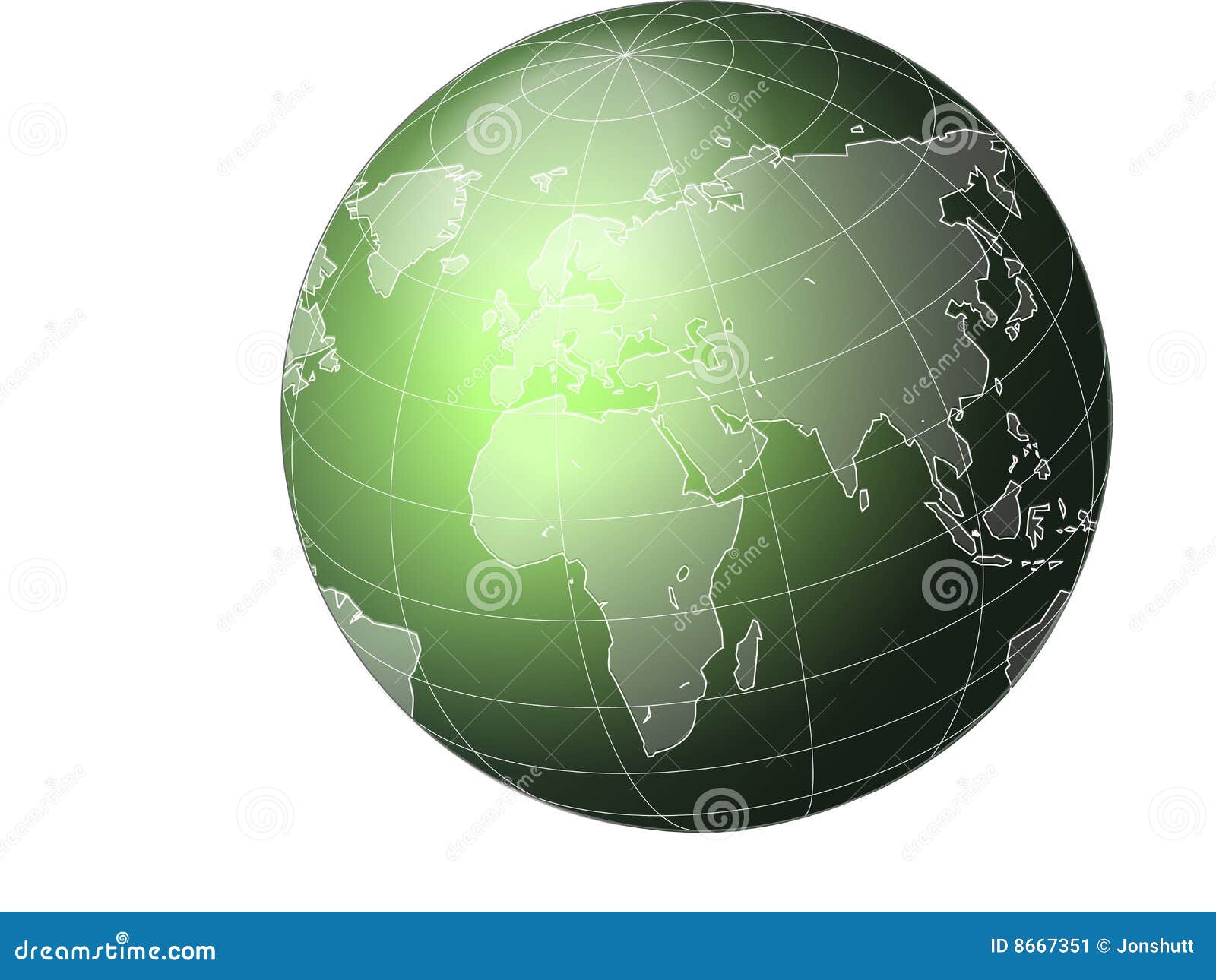 Green Globe stock vector. Illustration of south, north - 8667351