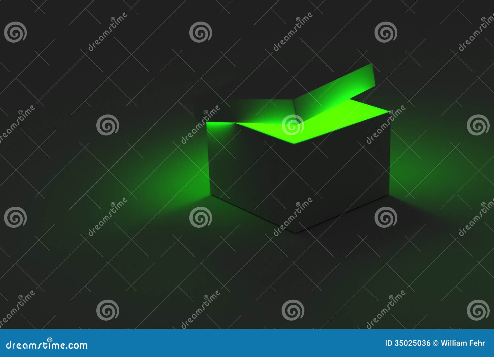 Green Glowing Box stock illustration. Illustration of dramatic - 35025036