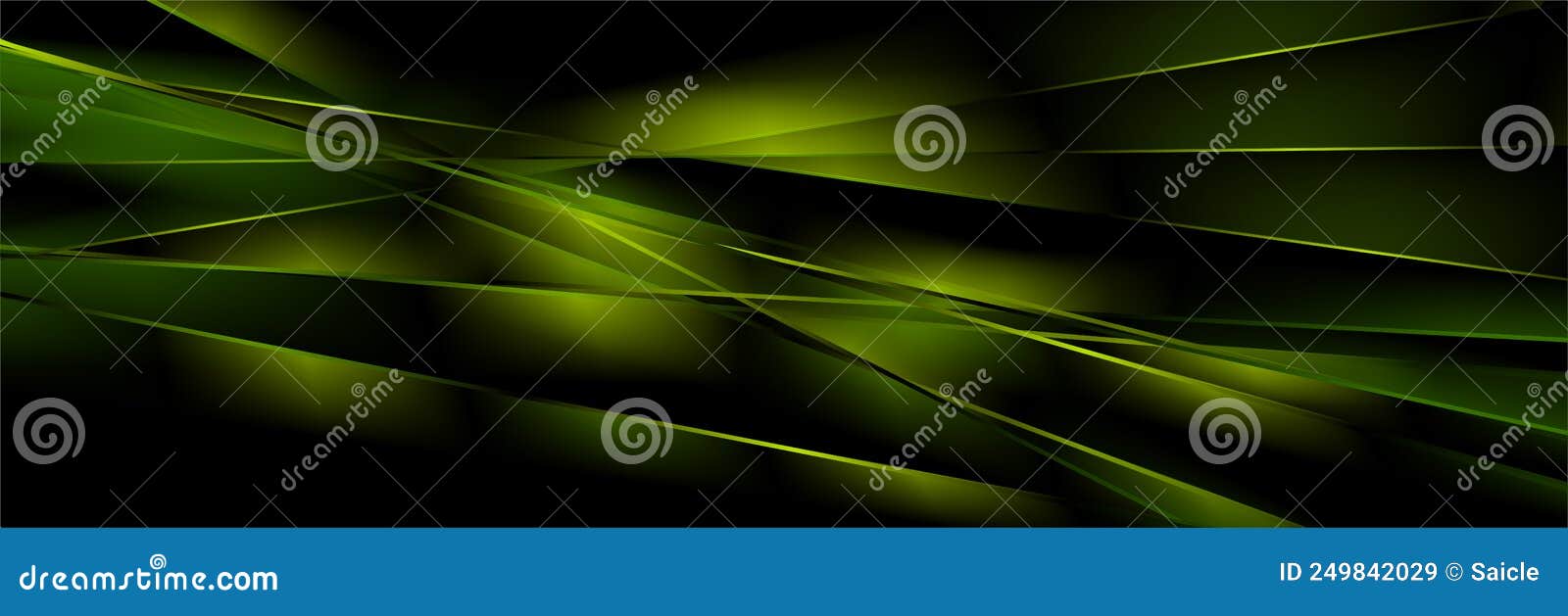 Green Glowing Shiny Lines Abstract Background Stock Vector ...