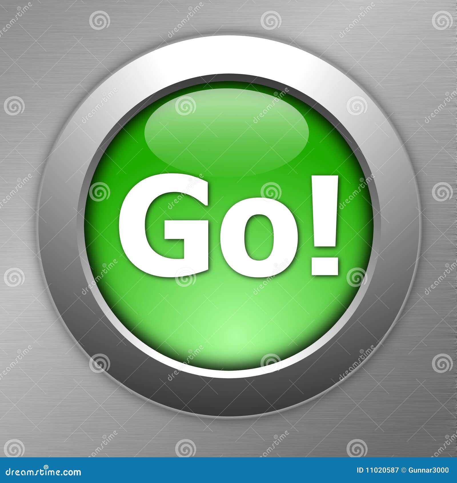 Green go button stock illustration. Illustration of commerce - 11020587