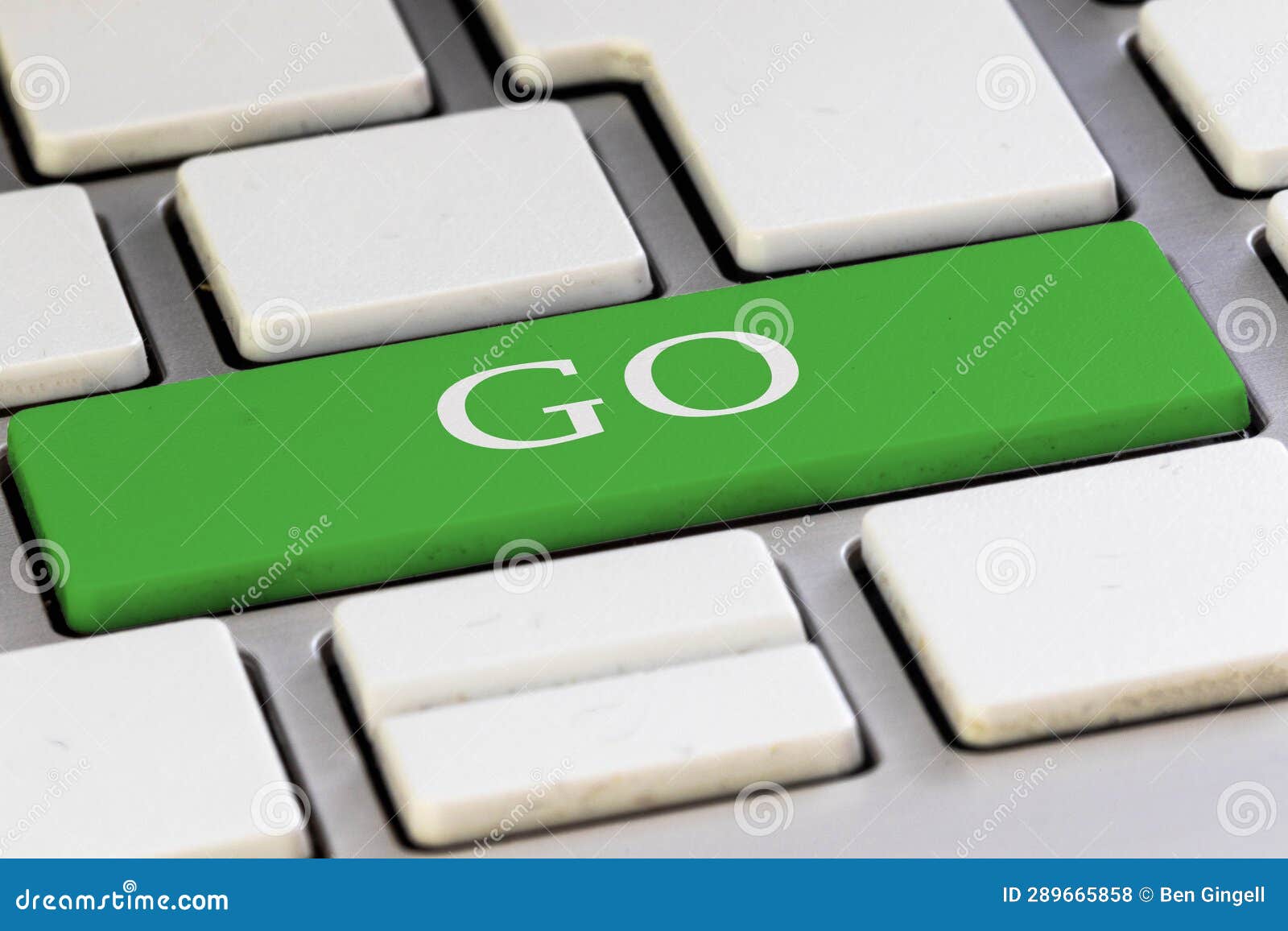 Green Go Button on a Keyboard Stock Photo - Image of keypad, design ...
