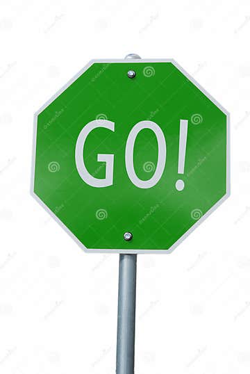 Green GO Sign stock photo. Image of drive, amusing, entry - 3419336