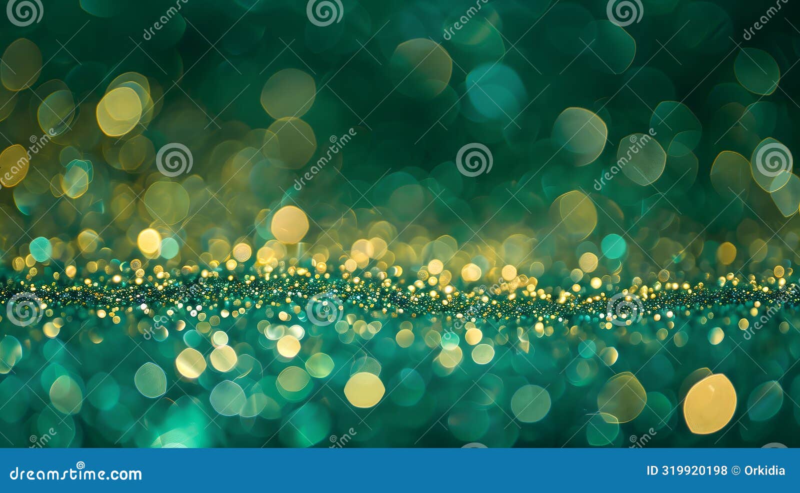 Green and Gold Glitter Background Design Stock Illustration ...