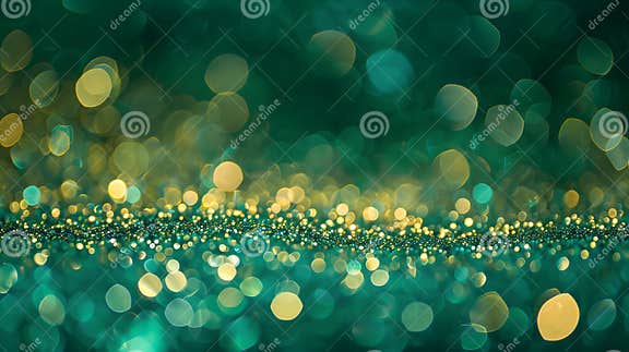 Green and Gold Glitter Background Design Stock Illustration ...