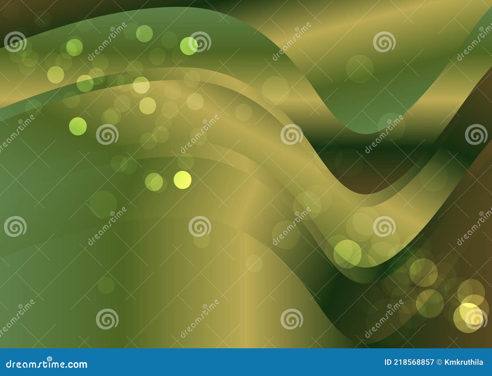Green and Gold Gradient Wavy Background Vector Image Stock Vector ...