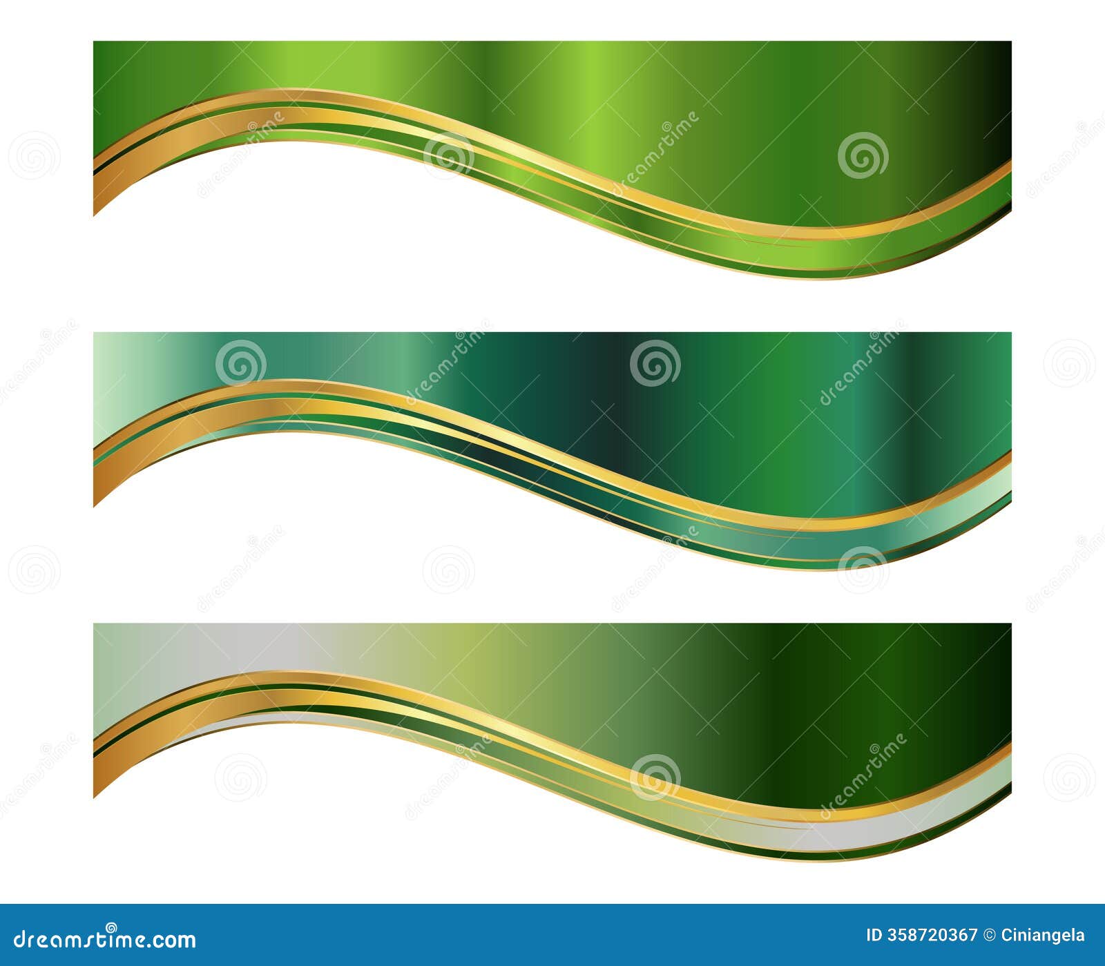 3D Letterhead Divider Template, Business Separator Footer Illustration ...