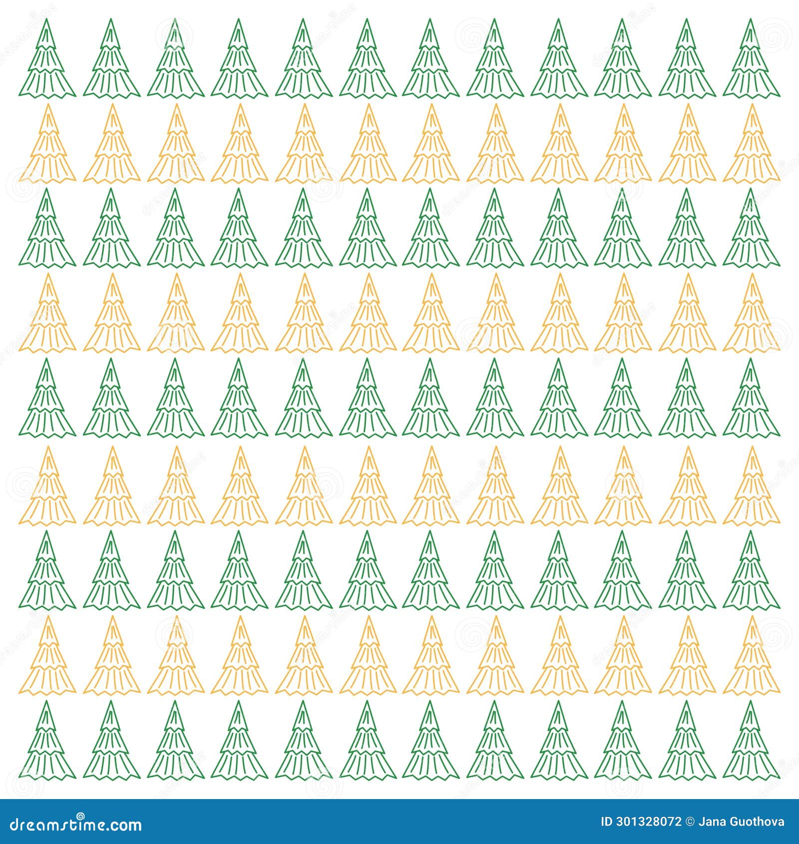 Green Gold Vintage Trees Pattern Texture Background Stock Vector ...