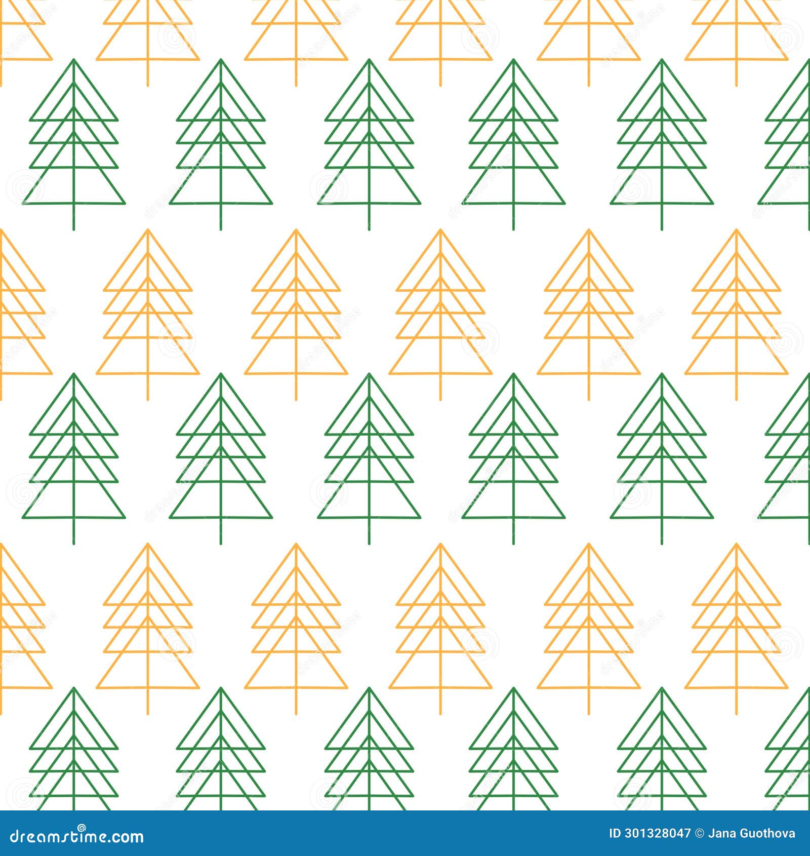 Green Gold Vintage Trees Pattern Texture Background Stock Vector ...