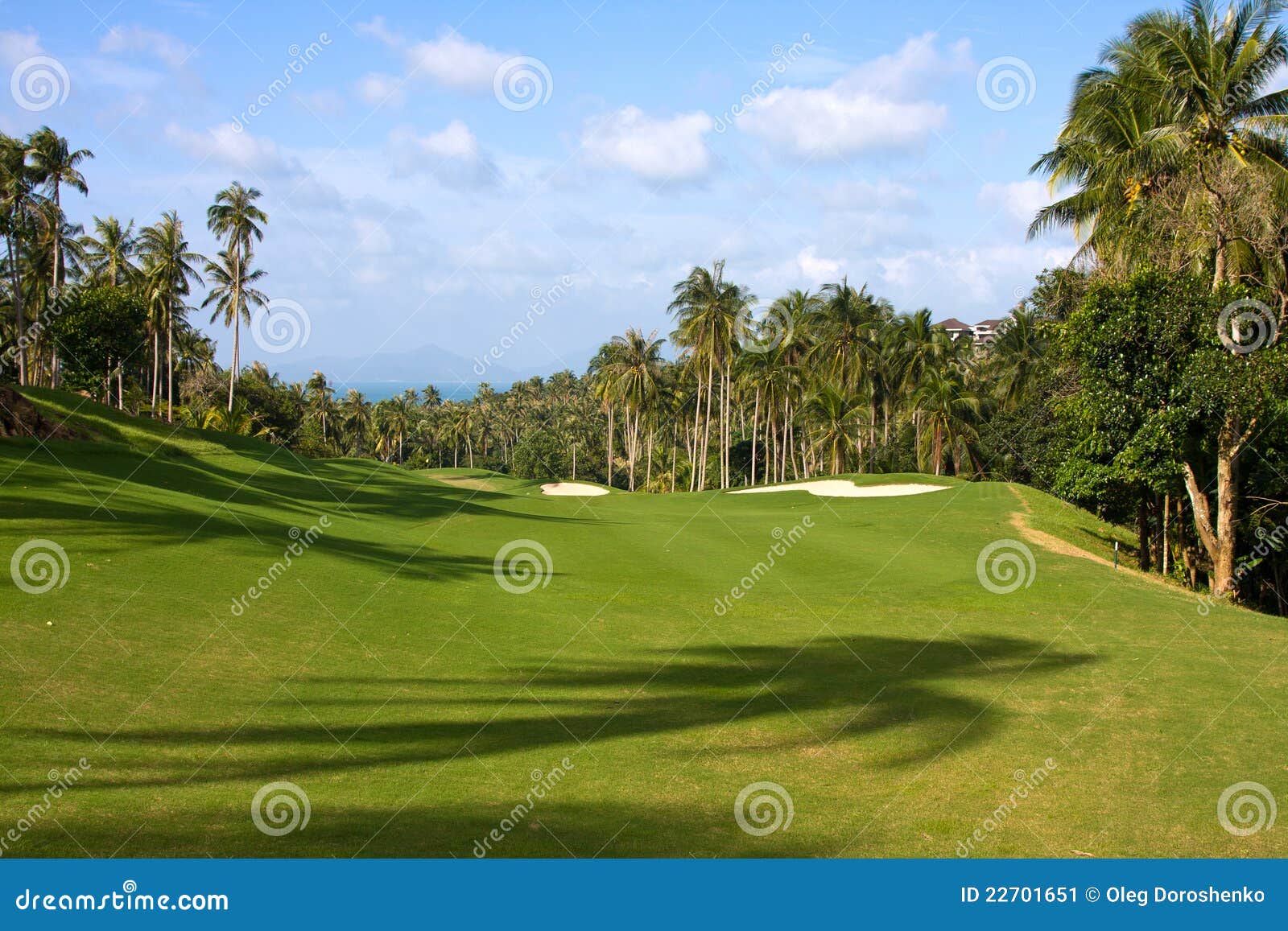 Green golf course stock image. Image of blue, hobby, nature - 22701651