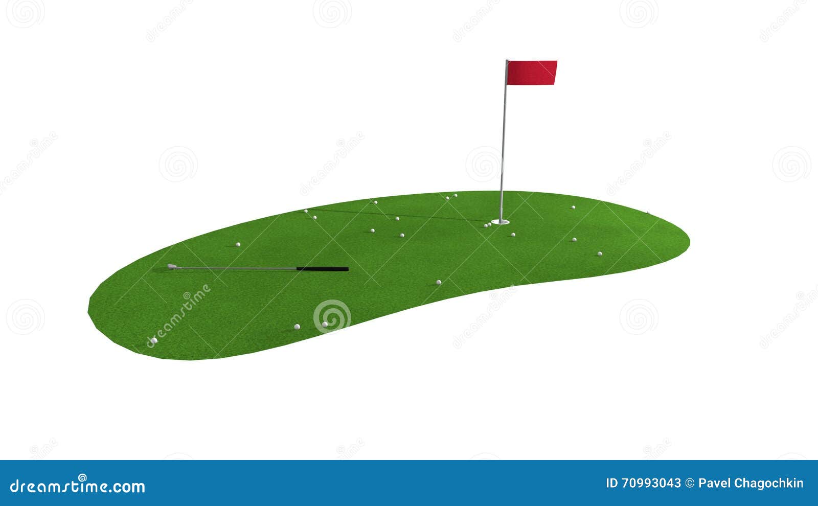 Green Golf Course Animation. Golf Concept Stock Video - Video of game ...