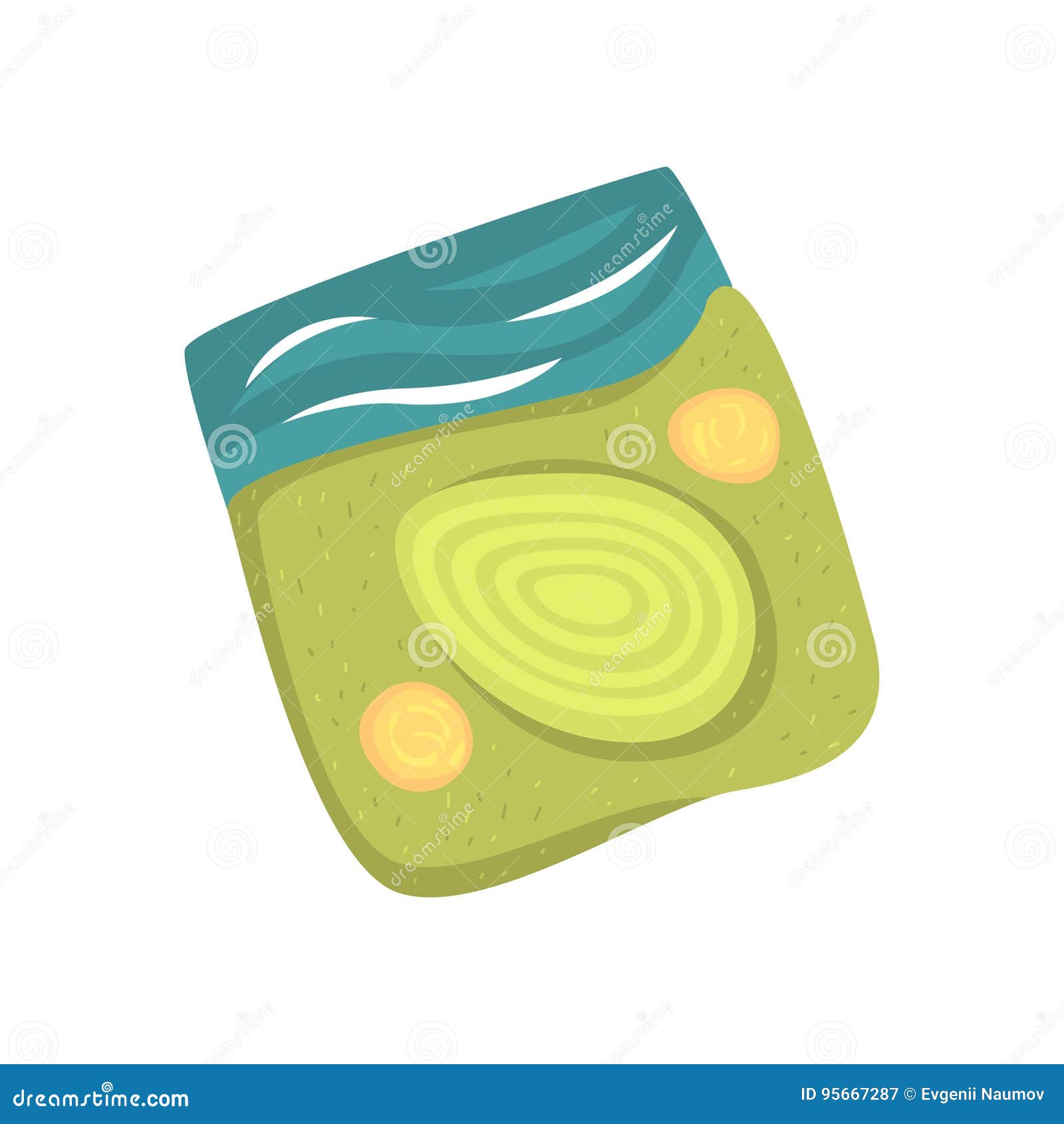 Green Golf Course Cartoon Vector Illustration Stock Vector ...