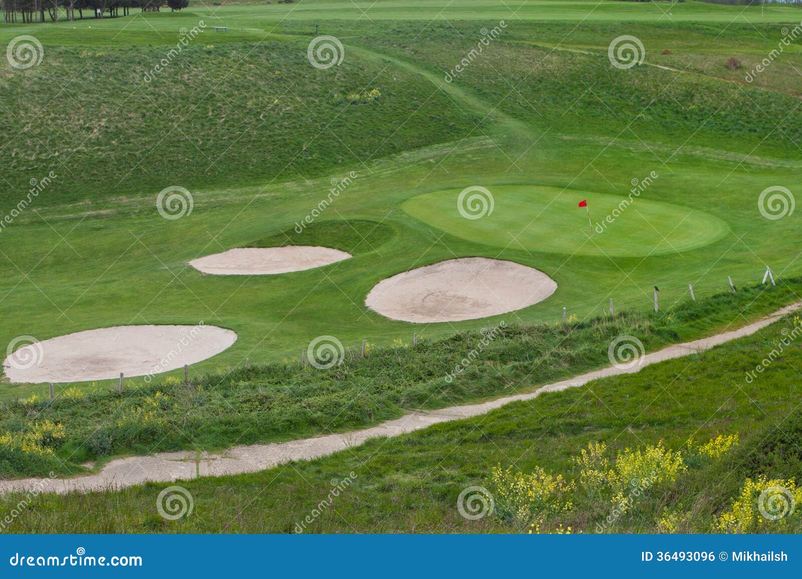 Green Golf Field Picture. Image: 36493096