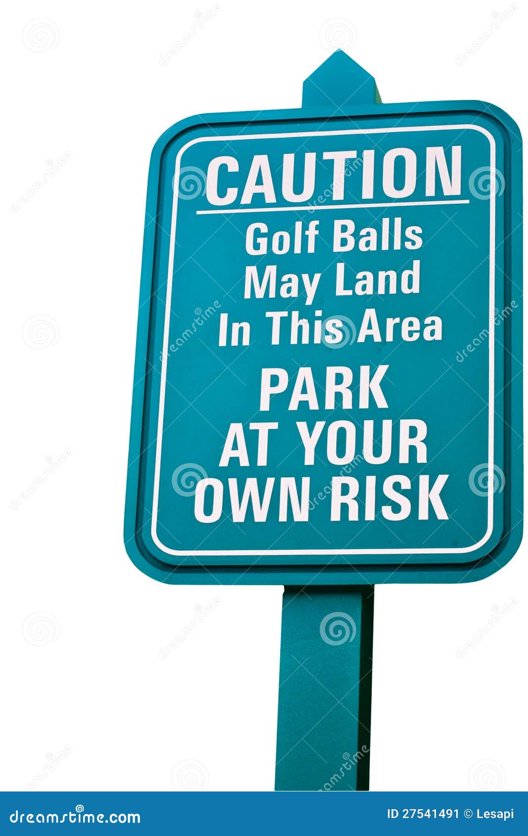 Green golf sign. stock image. Image of road, vertical - 27541491