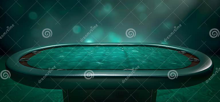 Green Gradient Background with Empty Poker Table Stock Illustration ...