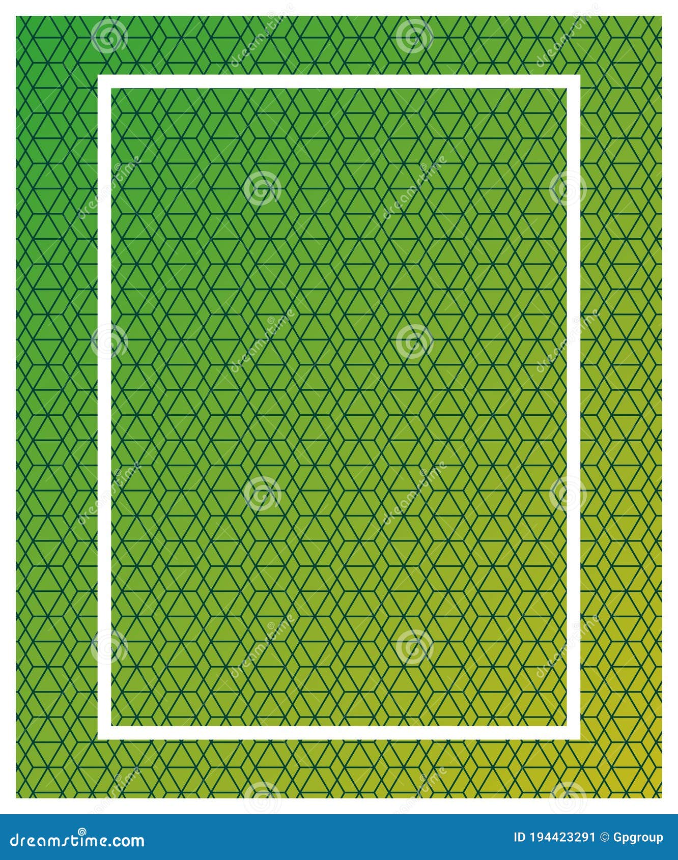 Green Gradient and Pattern Background with Frame Vector Design Stock ...
