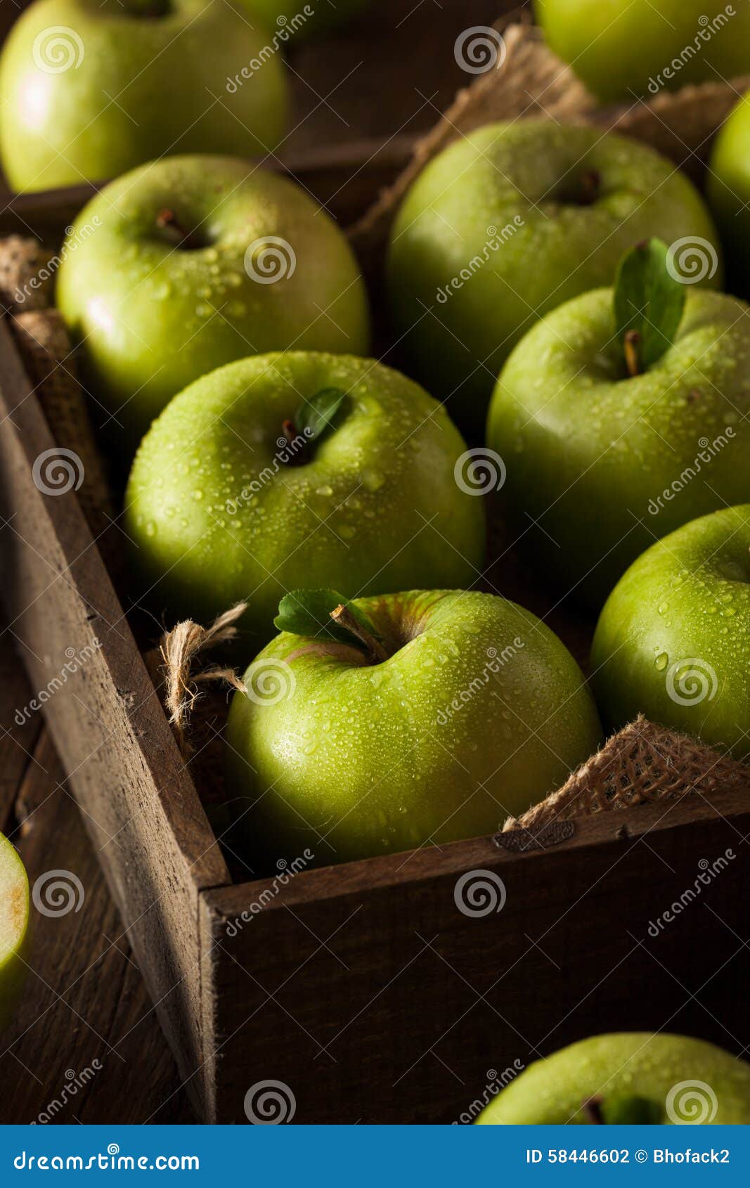 Green Granny Smith Apple stock photo. Image of green - 58446602