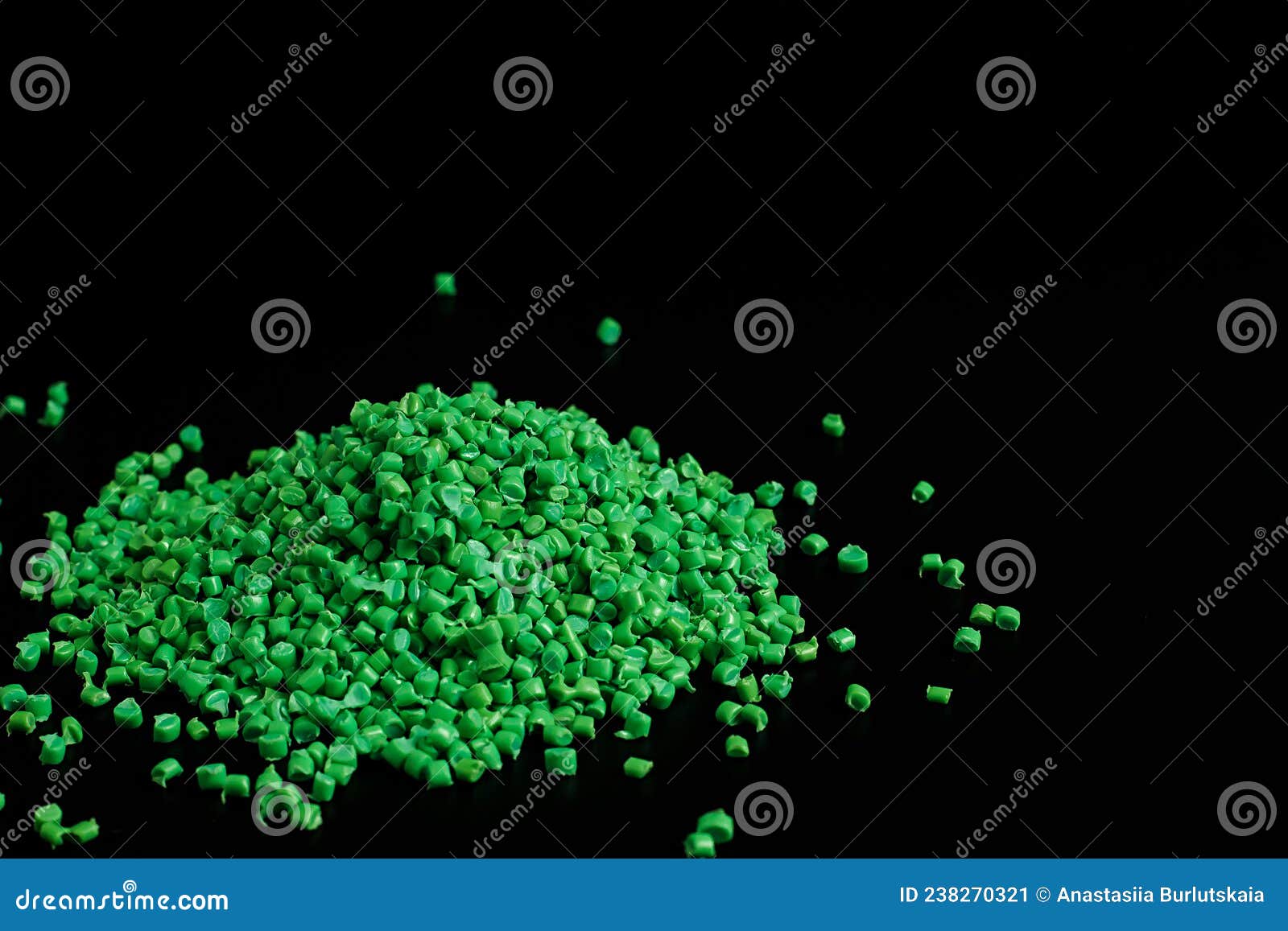 Green Granules of Polypropylene, Polyamide. Background. Plastic and ...