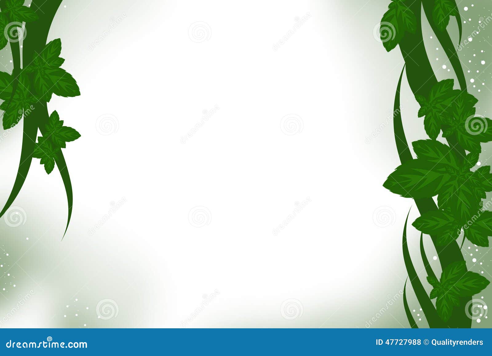 Green Grapewine Right Side, Abstract Background Stock Illustration ...