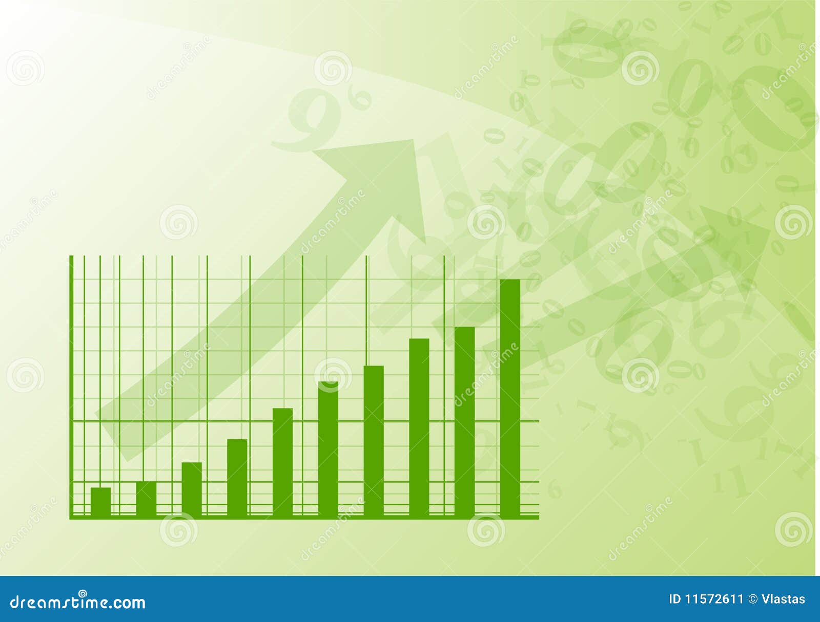 Green Graph Cartoon Vector | CartoonDealer.com #11572611